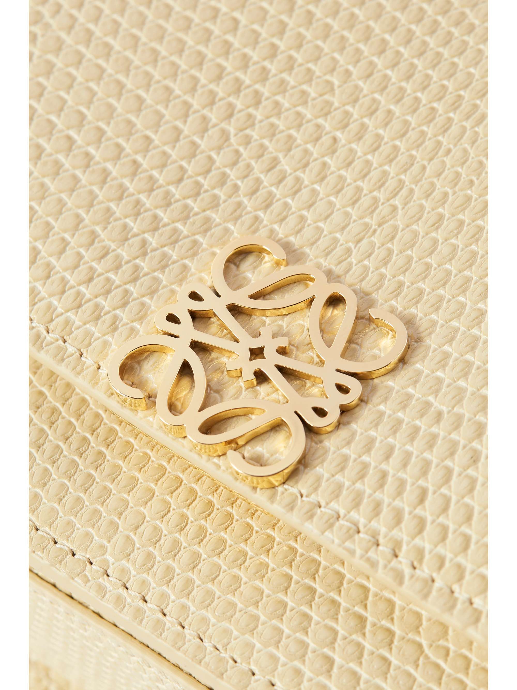 LOEWE Goya lizard shoulder bag | NET-A-PORTER