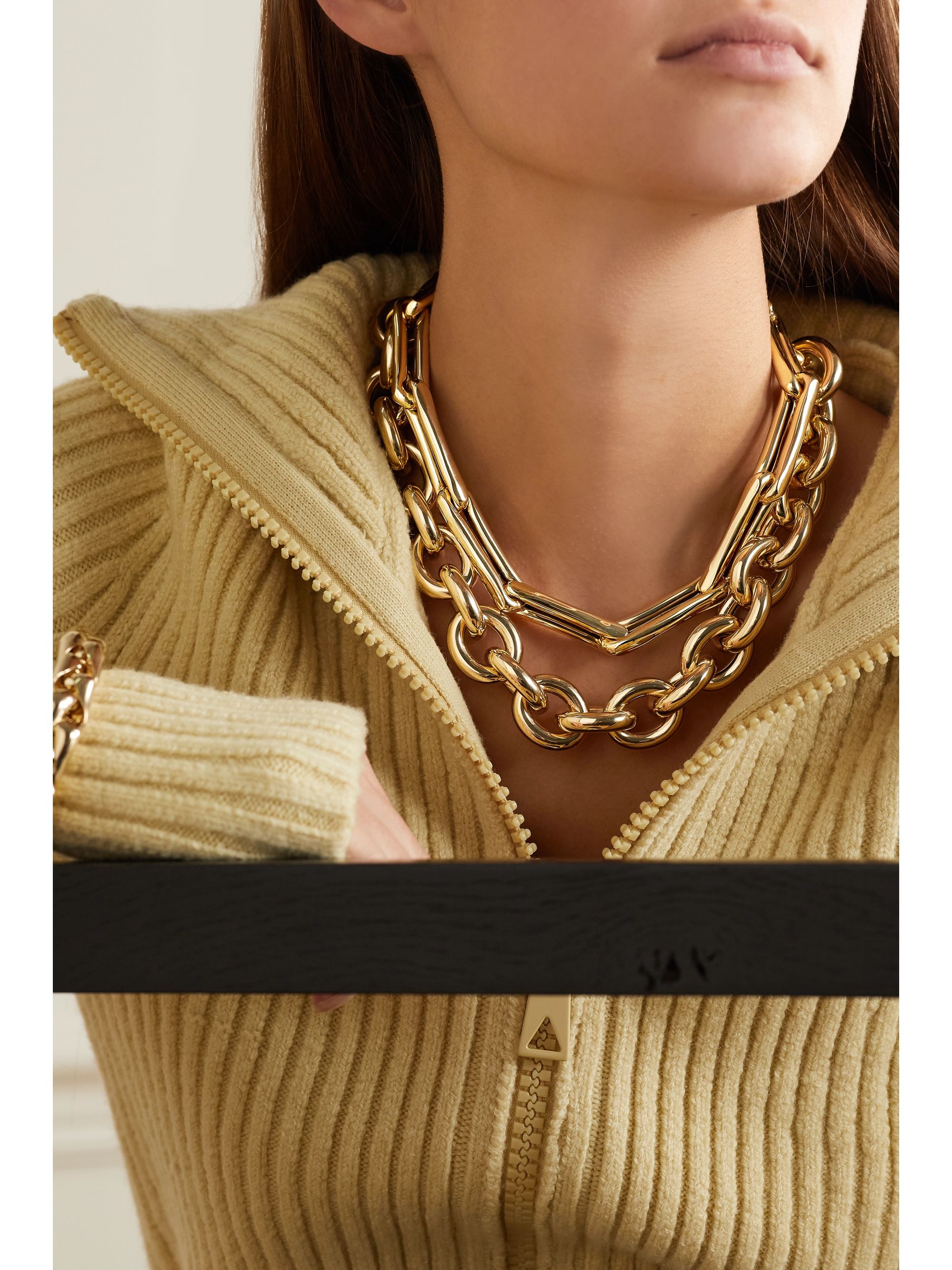 Gold Extra Large 14-karat gold necklace | LAUREN RUBINSKI | NET-A-PORTER