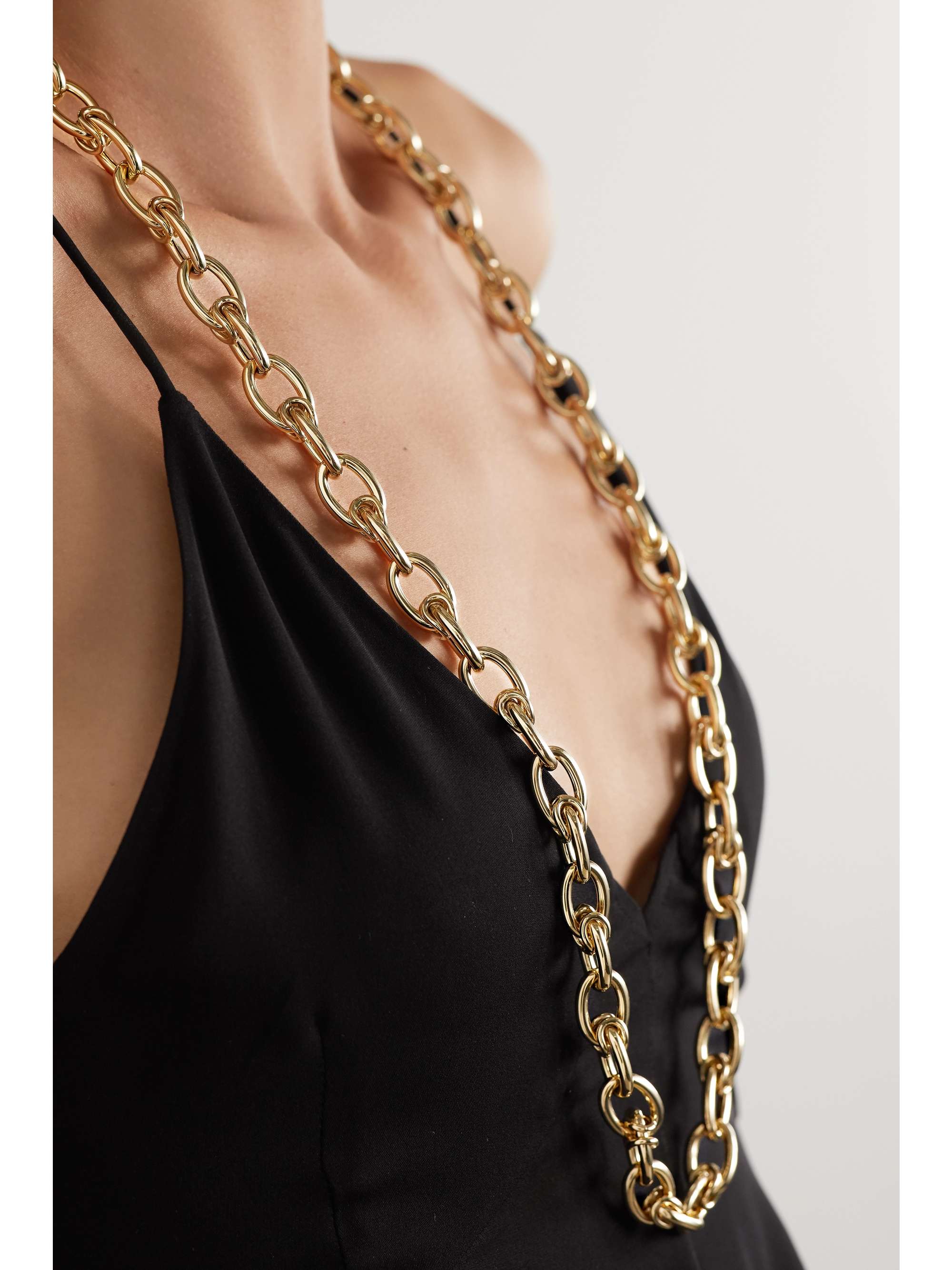 Gold 14-karat gold necklace | LAUREN RUBINSKI | NET-A-PORTER