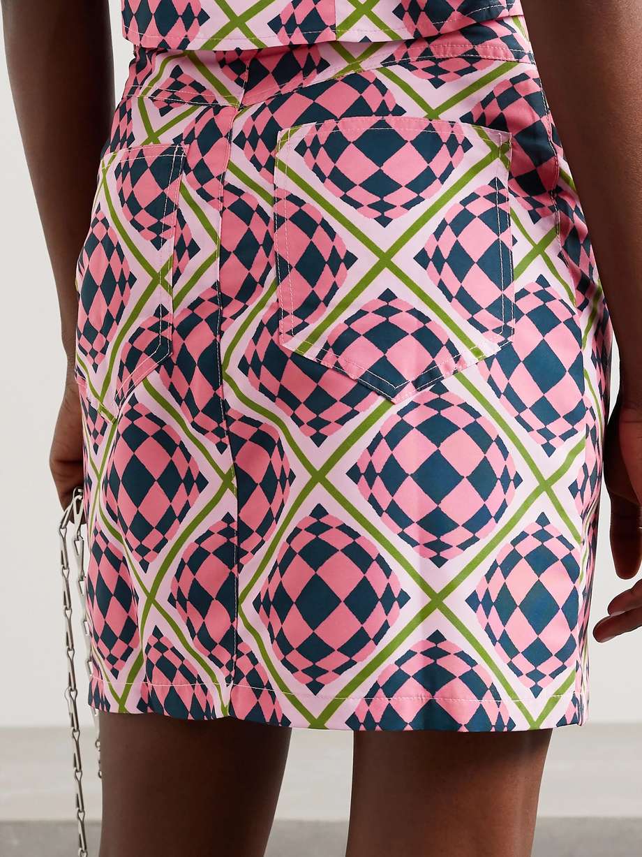 Pink Primetime printed shell mini skirt | MAISIE WILEN | NET-A-PORTER