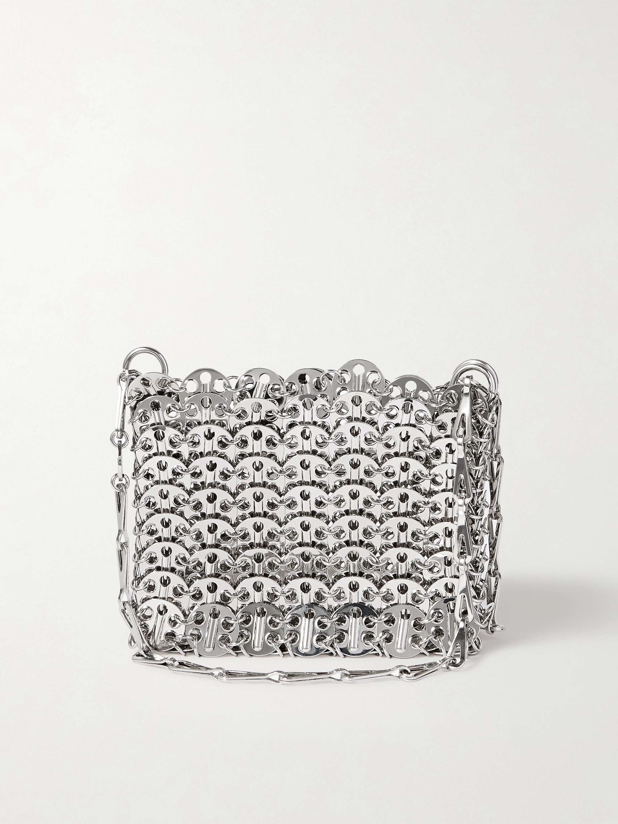 RABANNE Nano 1969 paillette-embellished chainmail shoulder bag | NET-A ...