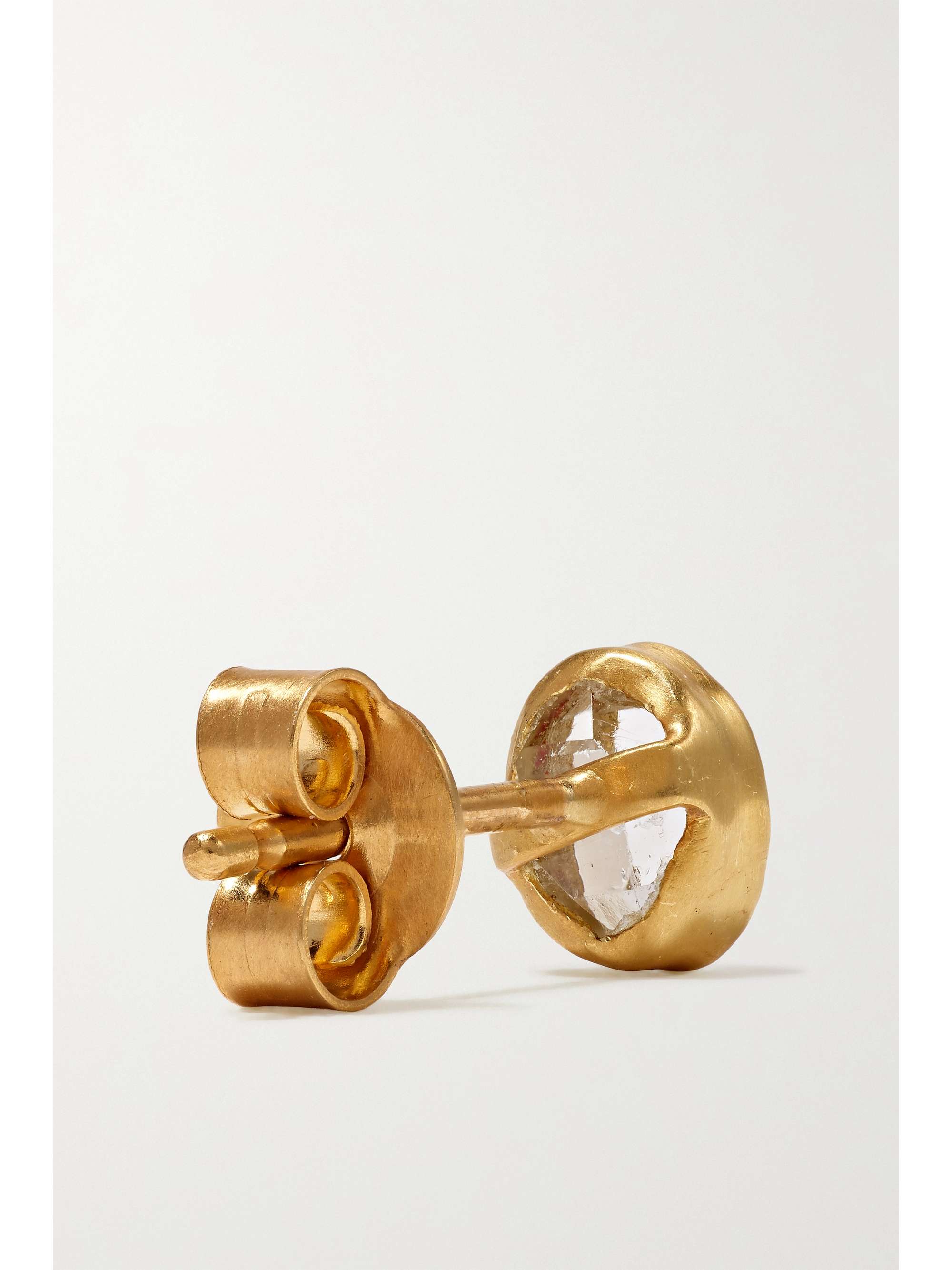 PIPPA SMALL 18-karat gold Herkimer diamond earrings | NET-A-PORTER