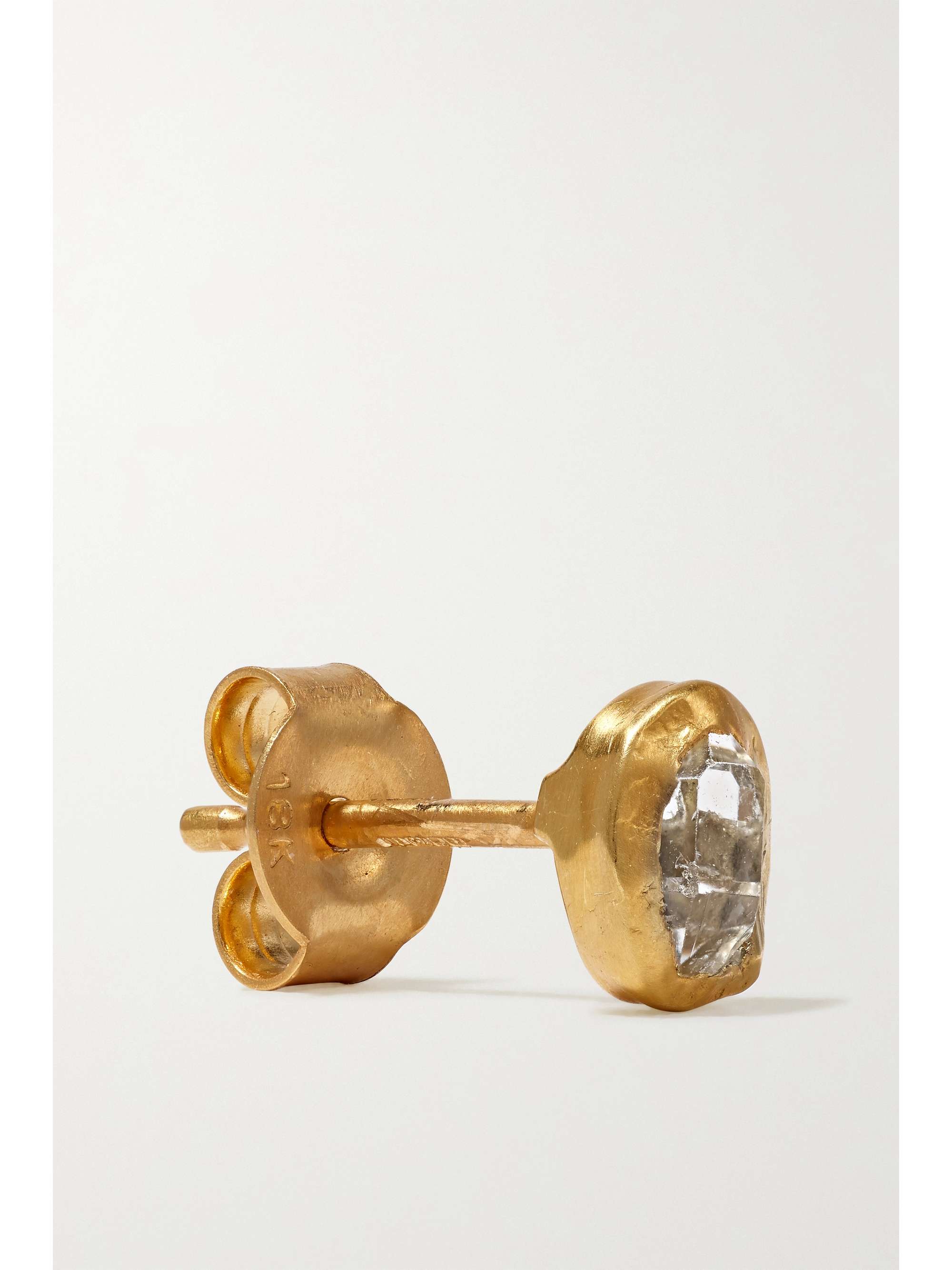 PIPPA SMALL 18-karat gold Herkimer diamond earrings | NET-A-PORTER