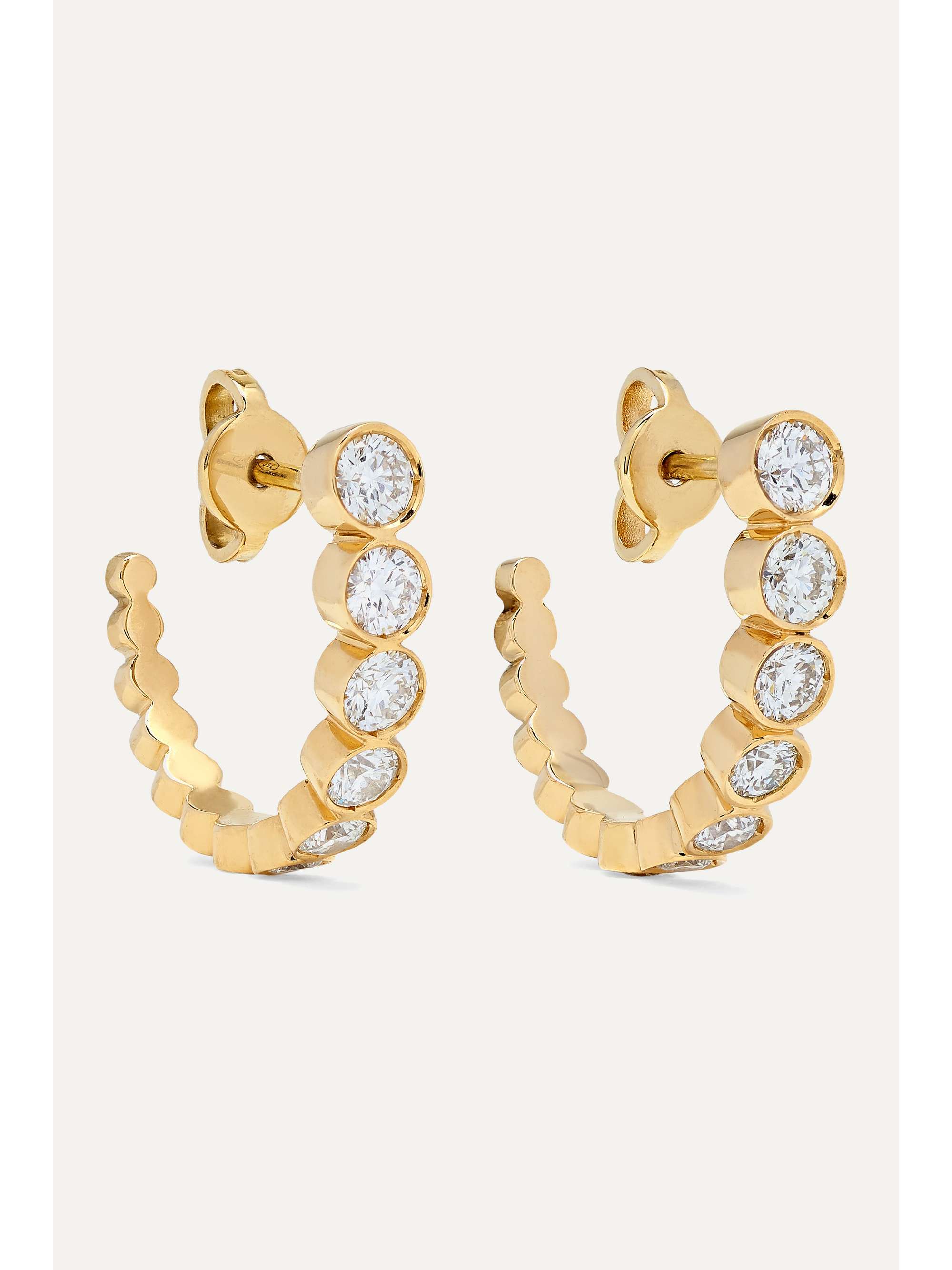 SOPHIE BILLE BRAHE Boucle Ensemble 18-karat gold diamond earrings | NET ...