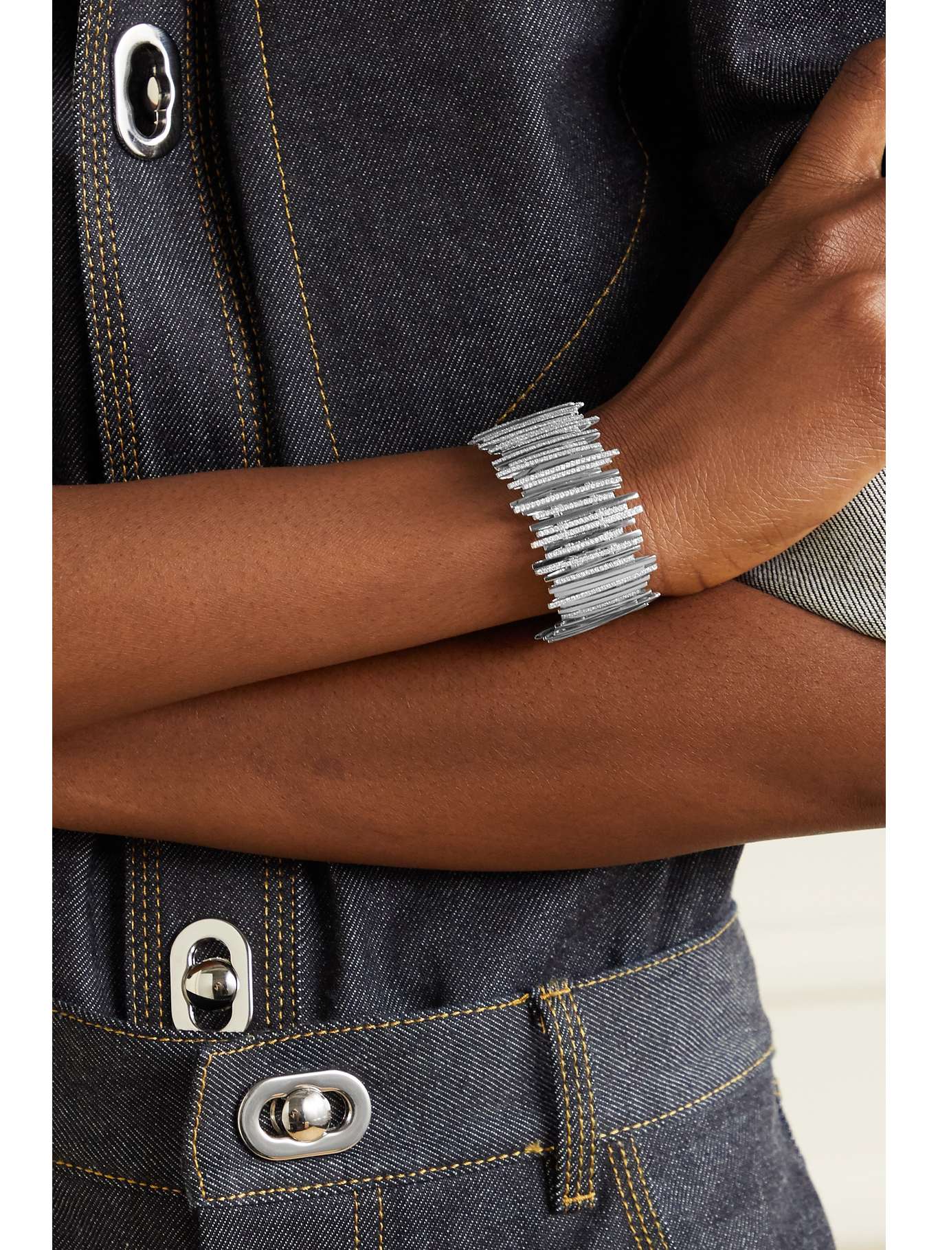 White gold 18-karat white gold diamond cuff | SUZANNE KALAN | NET-A-PORTER