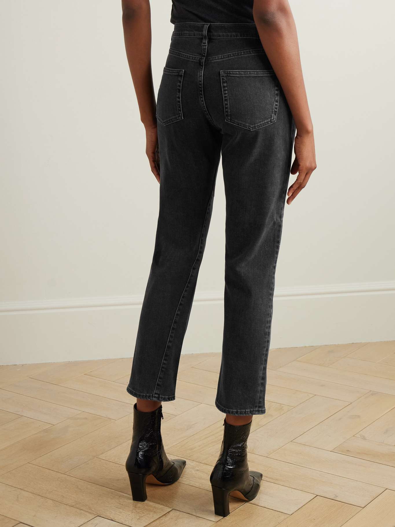 TOTEME Twisted Seam high-rise straight-leg jeans | NET-A-PORTER