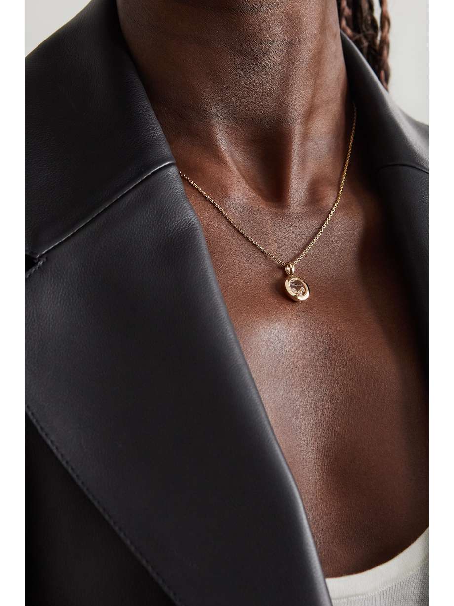 Gold + NET SUSTAIN Happy Diamonds 18-karat gold diamond necklace ...