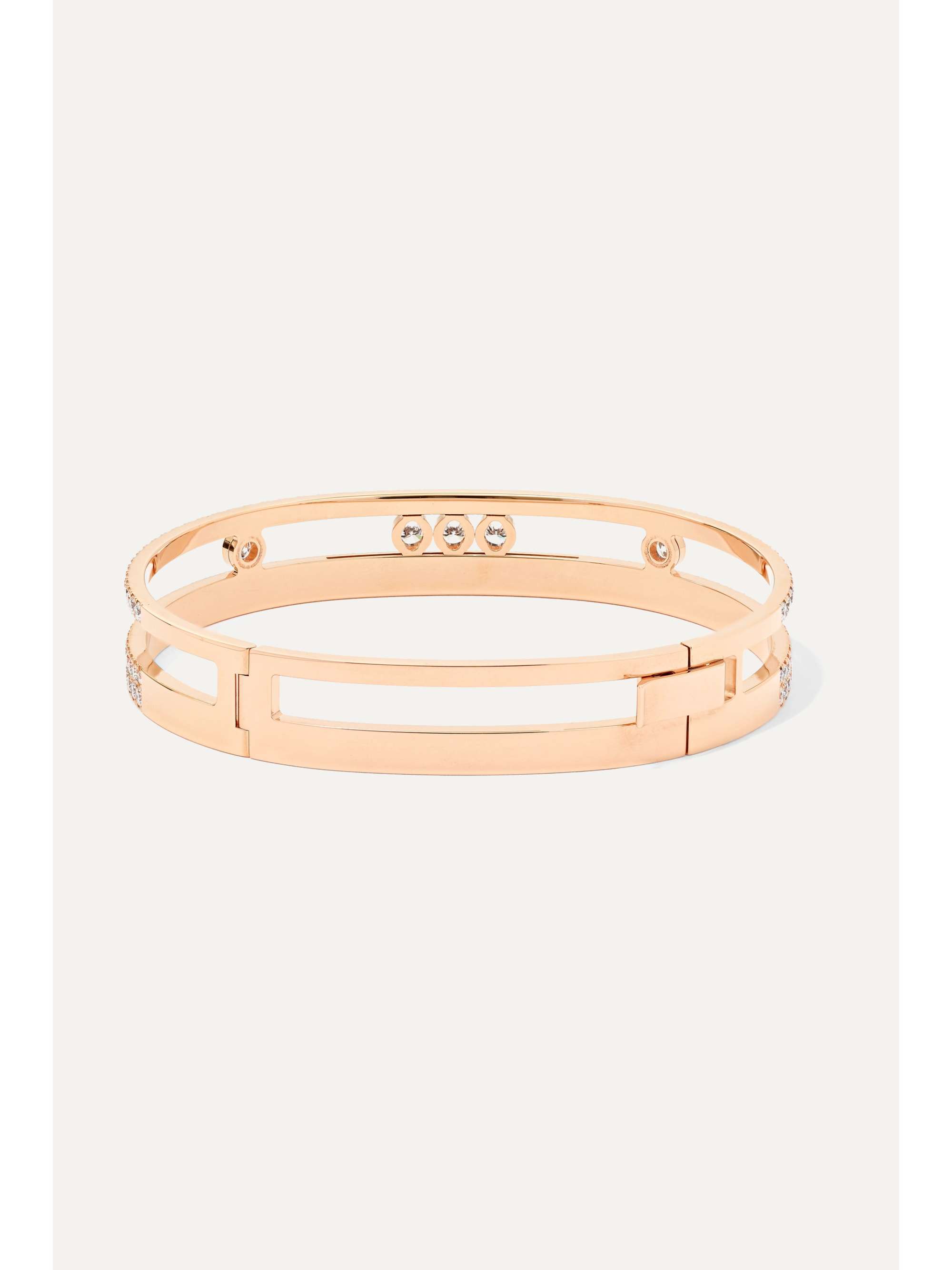 MESSIKA Move Romane 18-karat rose gold diamond bangle | NET-A-PORTER