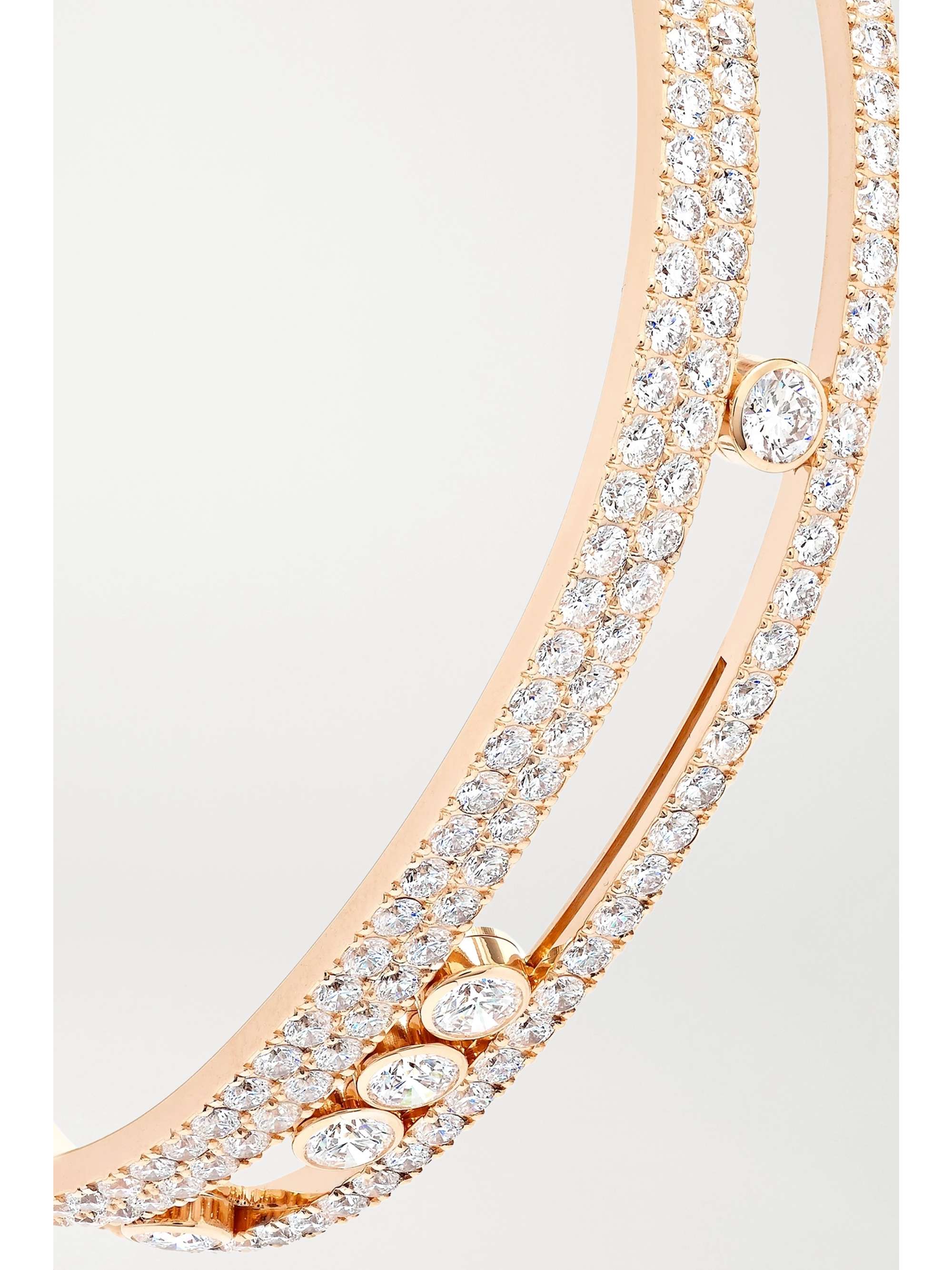 MESSIKA Move Romane 18-karat rose gold diamond bangle | NET-A-PORTER