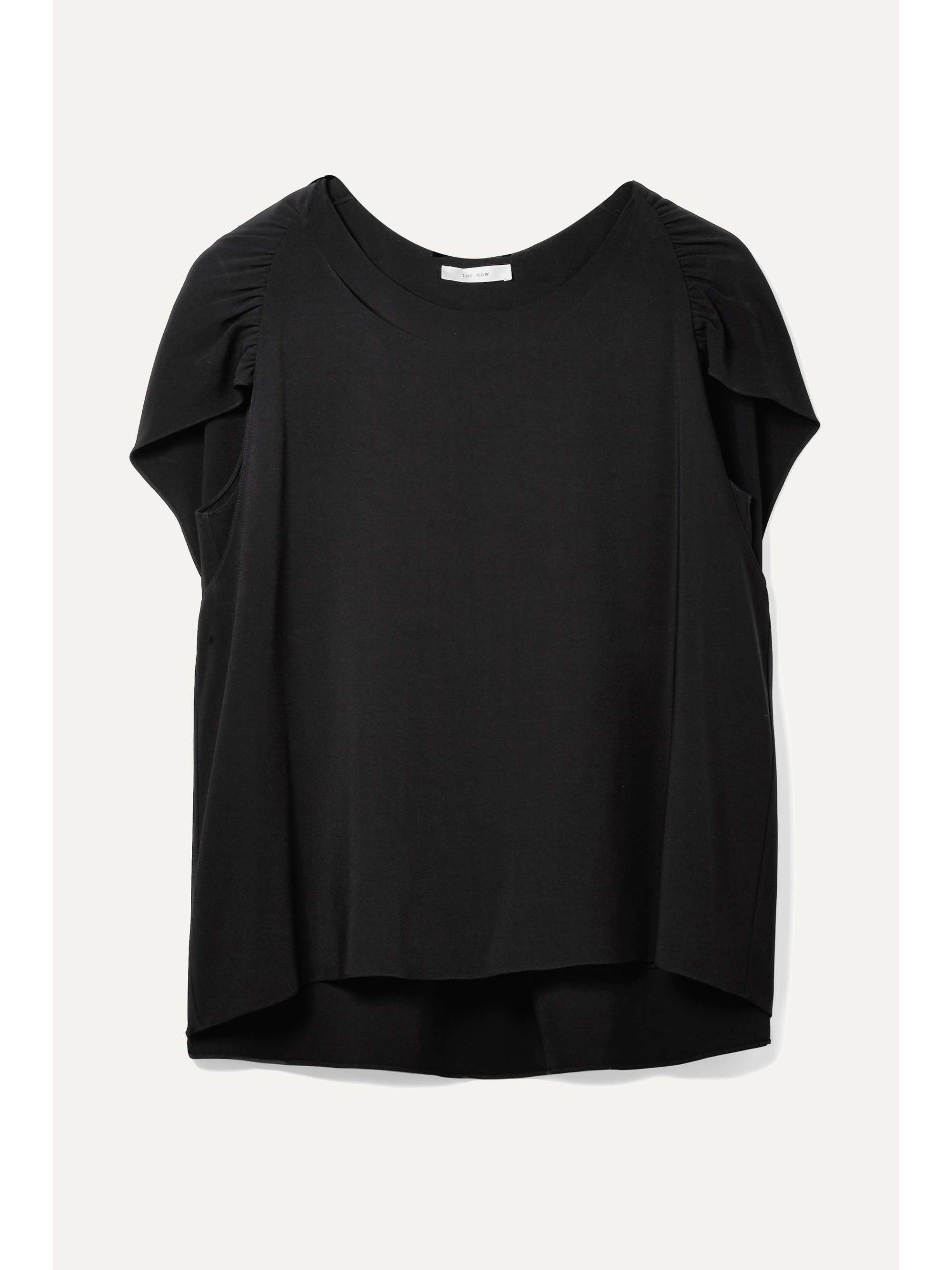 THE ROW Ada cape-effect stretch-cady top | NET-A-PORTER