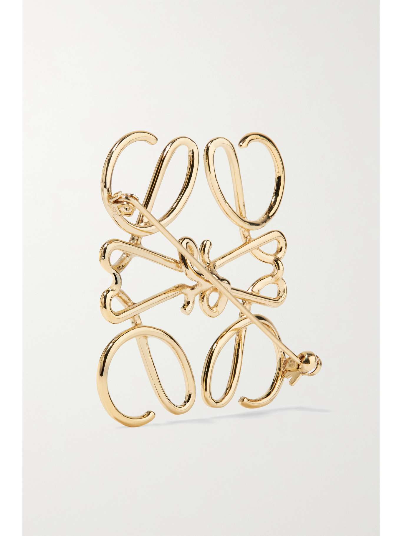 LOEWE Gold-tone brooch | NET-A-PORTER