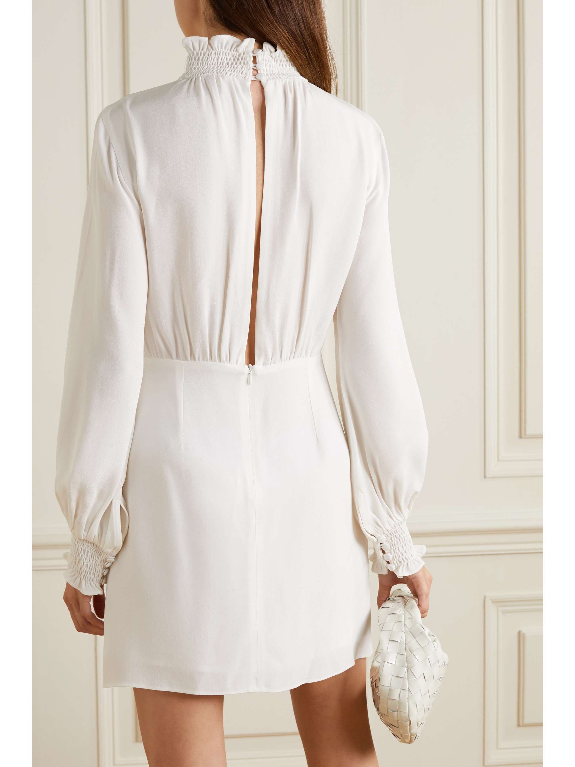 VANESSA COCCHIARO The C.J. shirred crepe mini dress | NET-A-PORTER