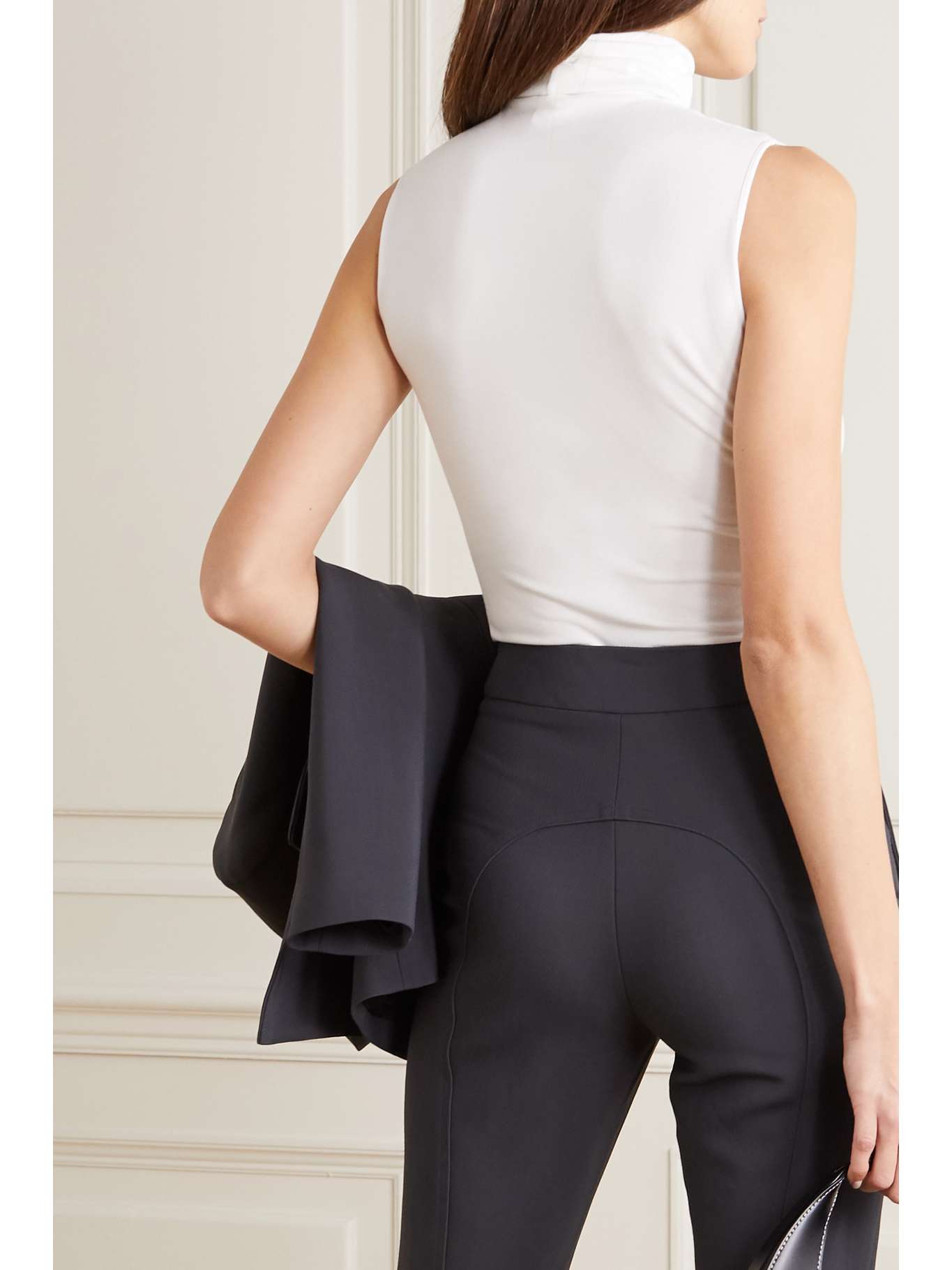 Wolford Stretch Modal Blend Turtleneck Thong Bodysuit Net A Porter
