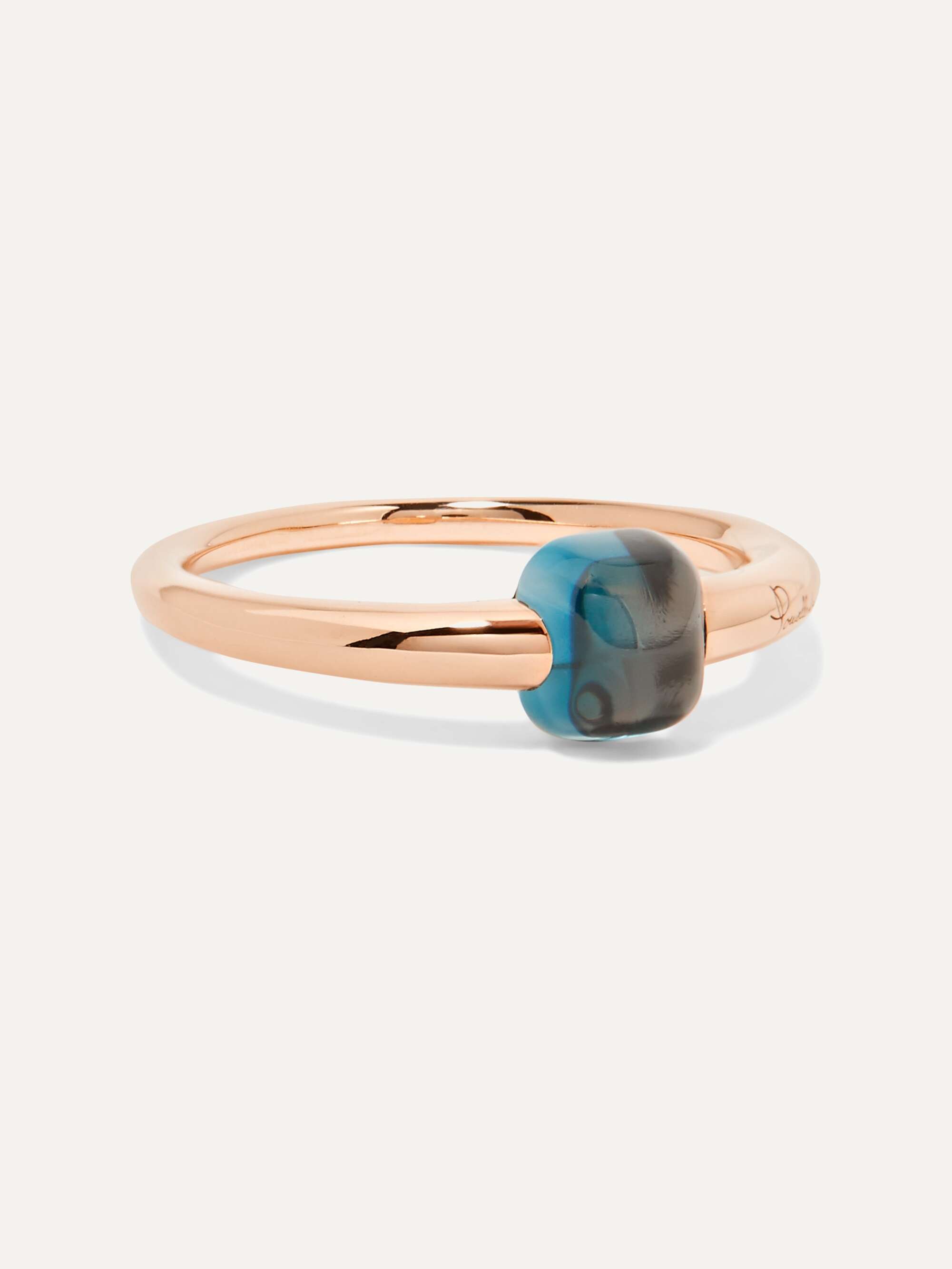 POMELLATO M'ama non M'ama 18-karat rose gold topaz ring | NET-A-PORTER