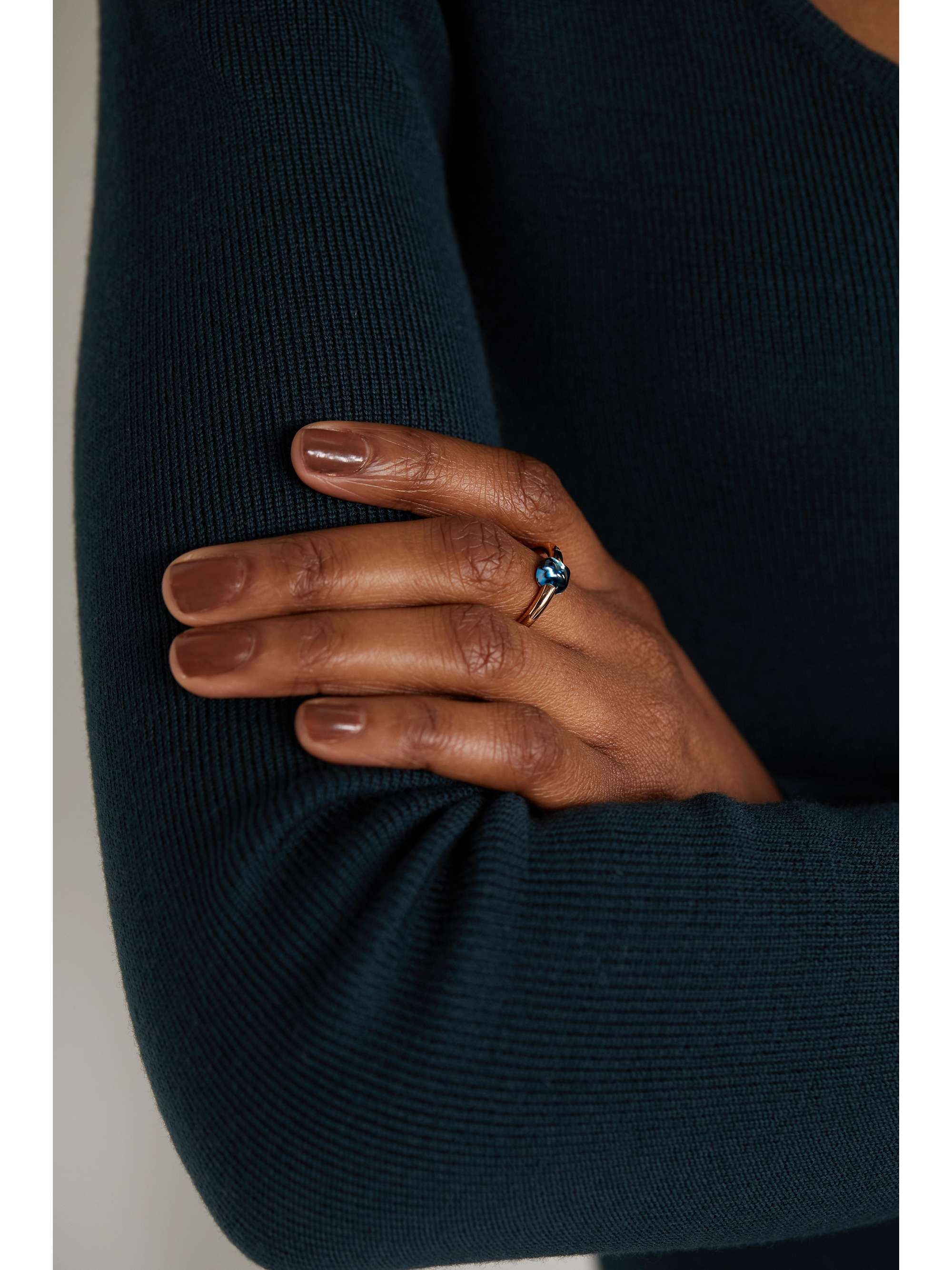 POMELLATO M'ama non M'ama 18-karat rose gold topaz ring | NET-A-PORTER