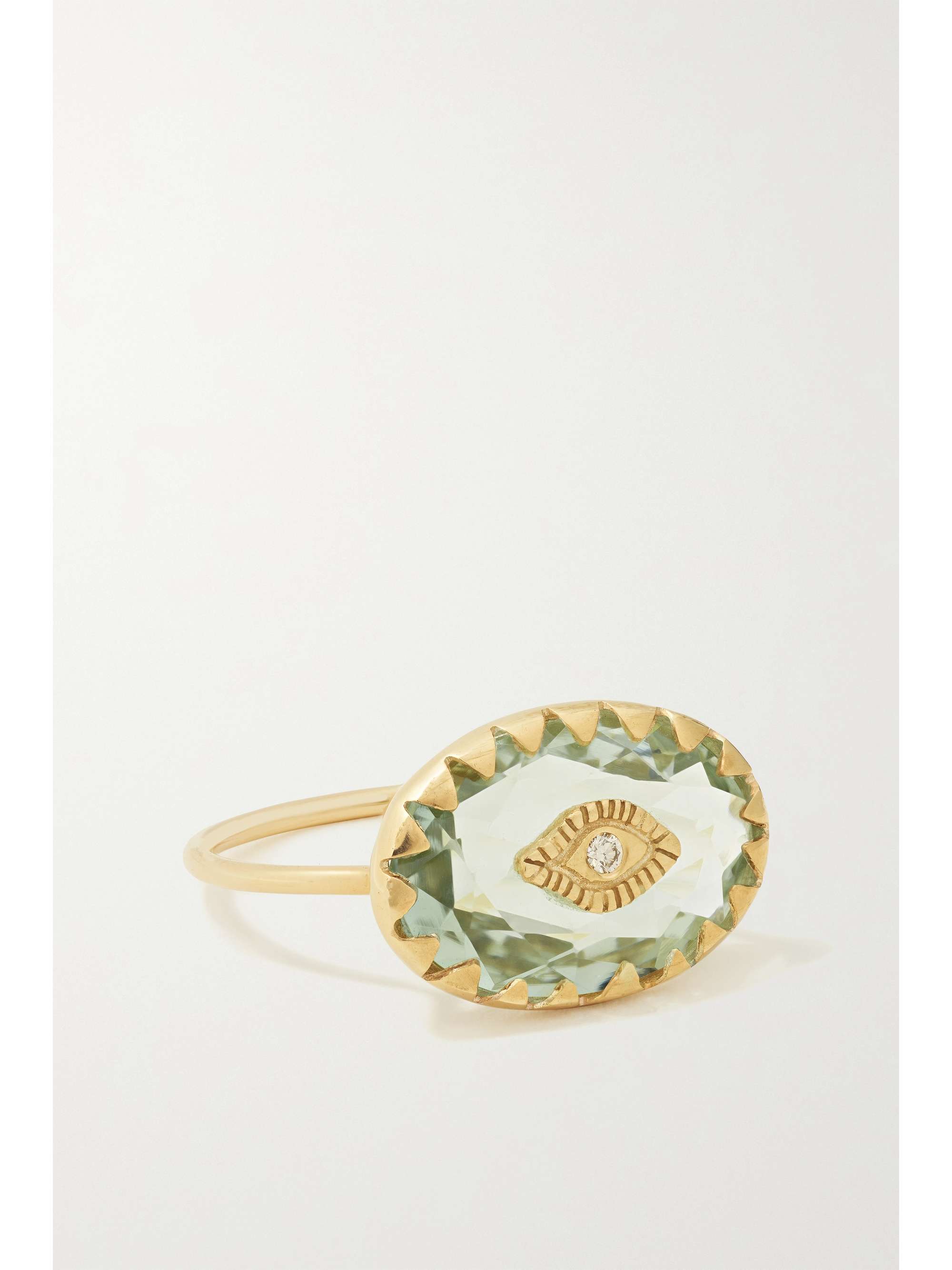 Bague en or 9 carats, améthyste et diamant Souad PASCALE MONVOISIN pour femme | NET-A-PORTER