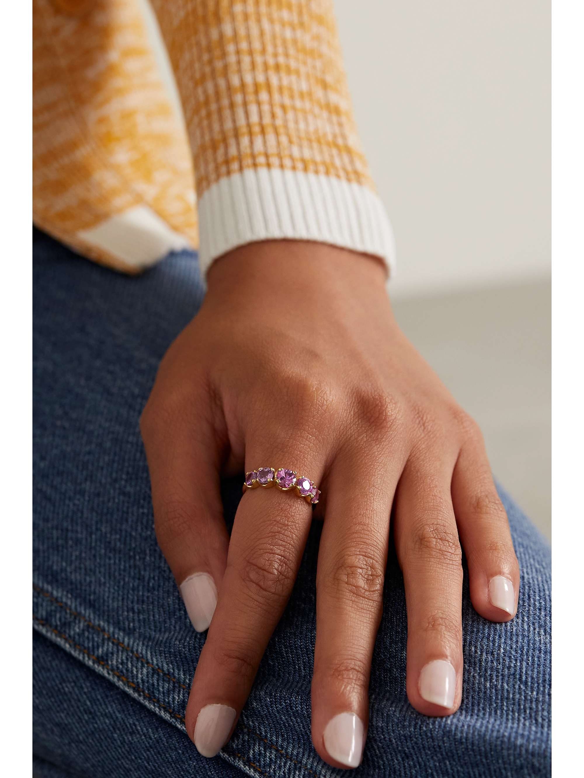 JENNIFER MEYER 18-karat gold sapphire ring | NET-A-PORTER