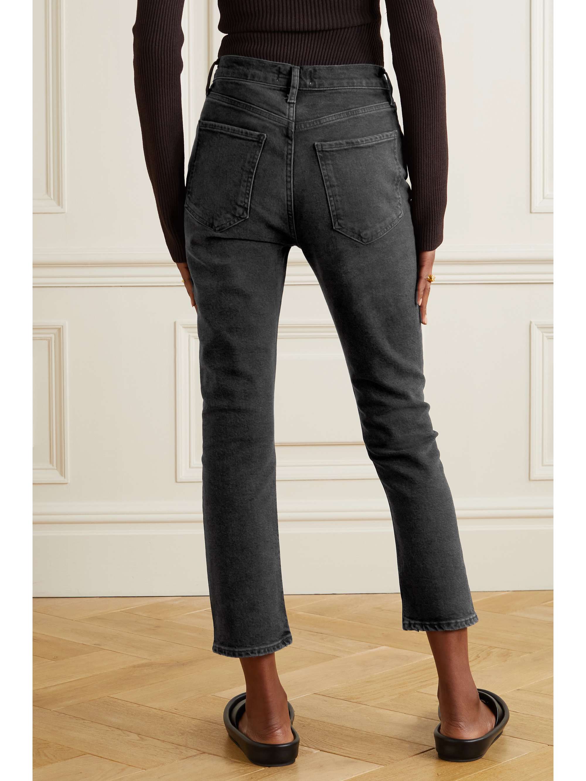 AGOLDE Riley cropped high-rise straight-leg jeans | NET-A-PORTER