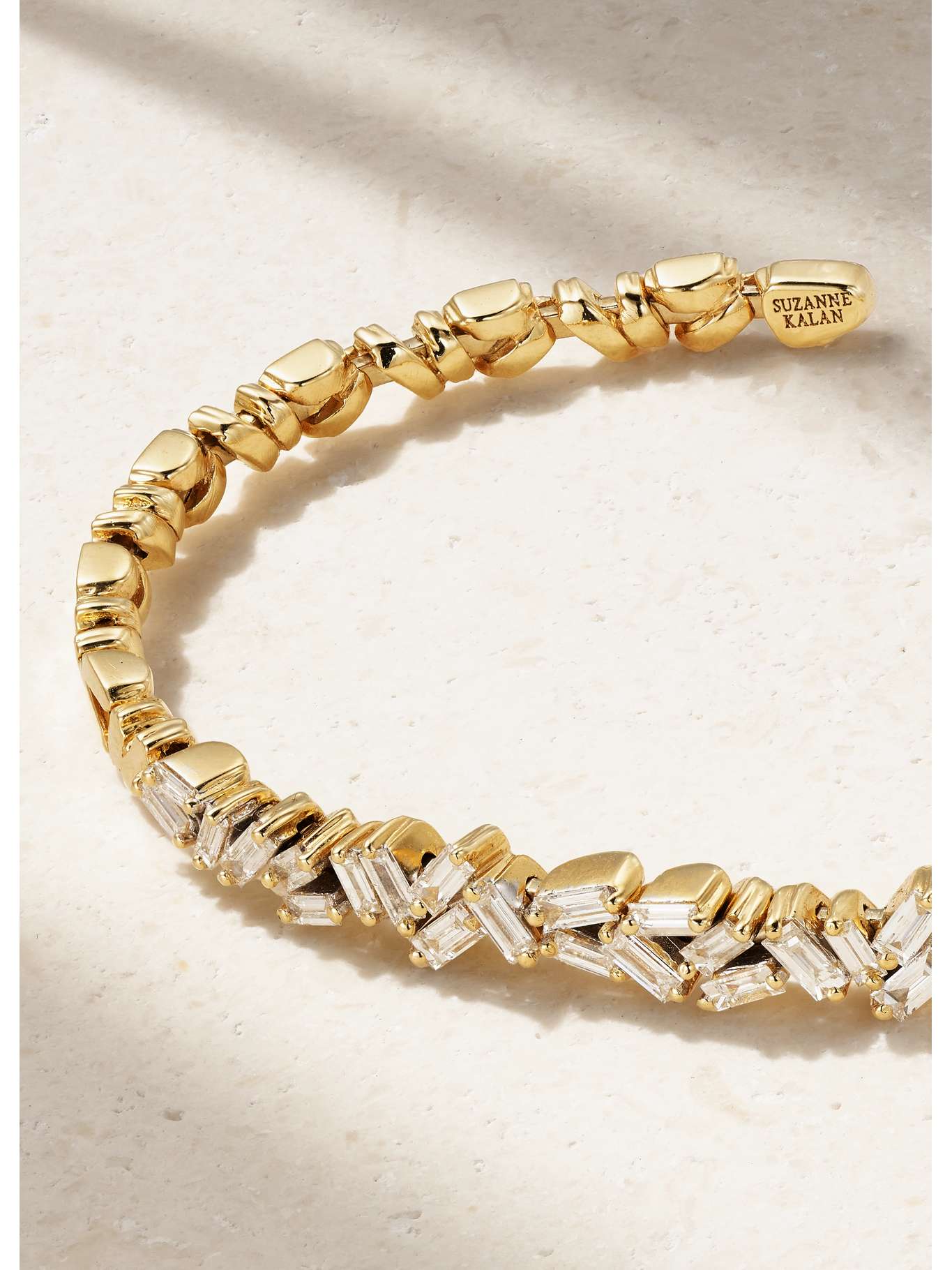SUZANNE KALAN 18-karat gold diamond cuff | NET-A-PORTER