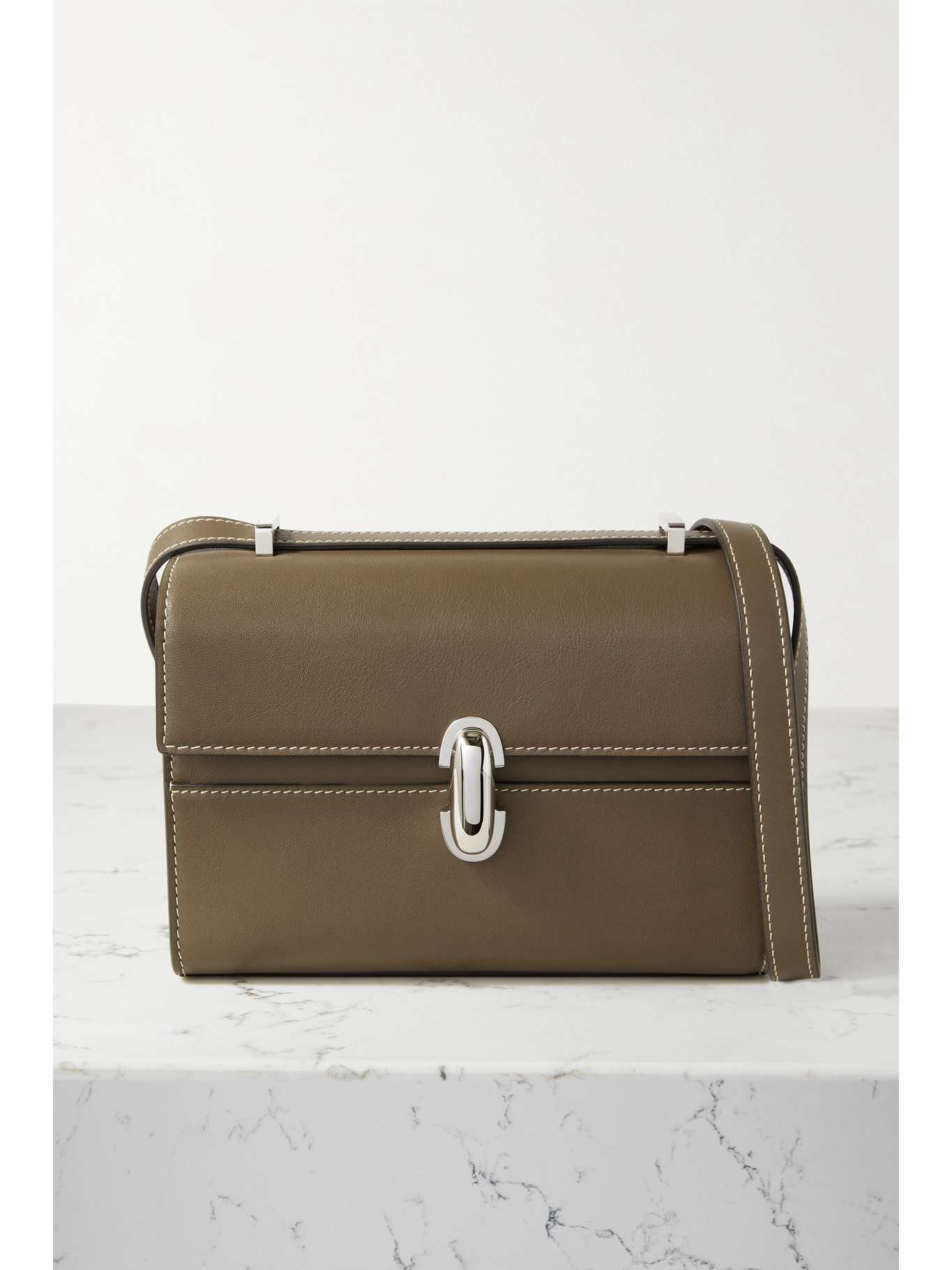 SAVETTE Symmetry 19 leather shoulder bag | NET-A-PORTER