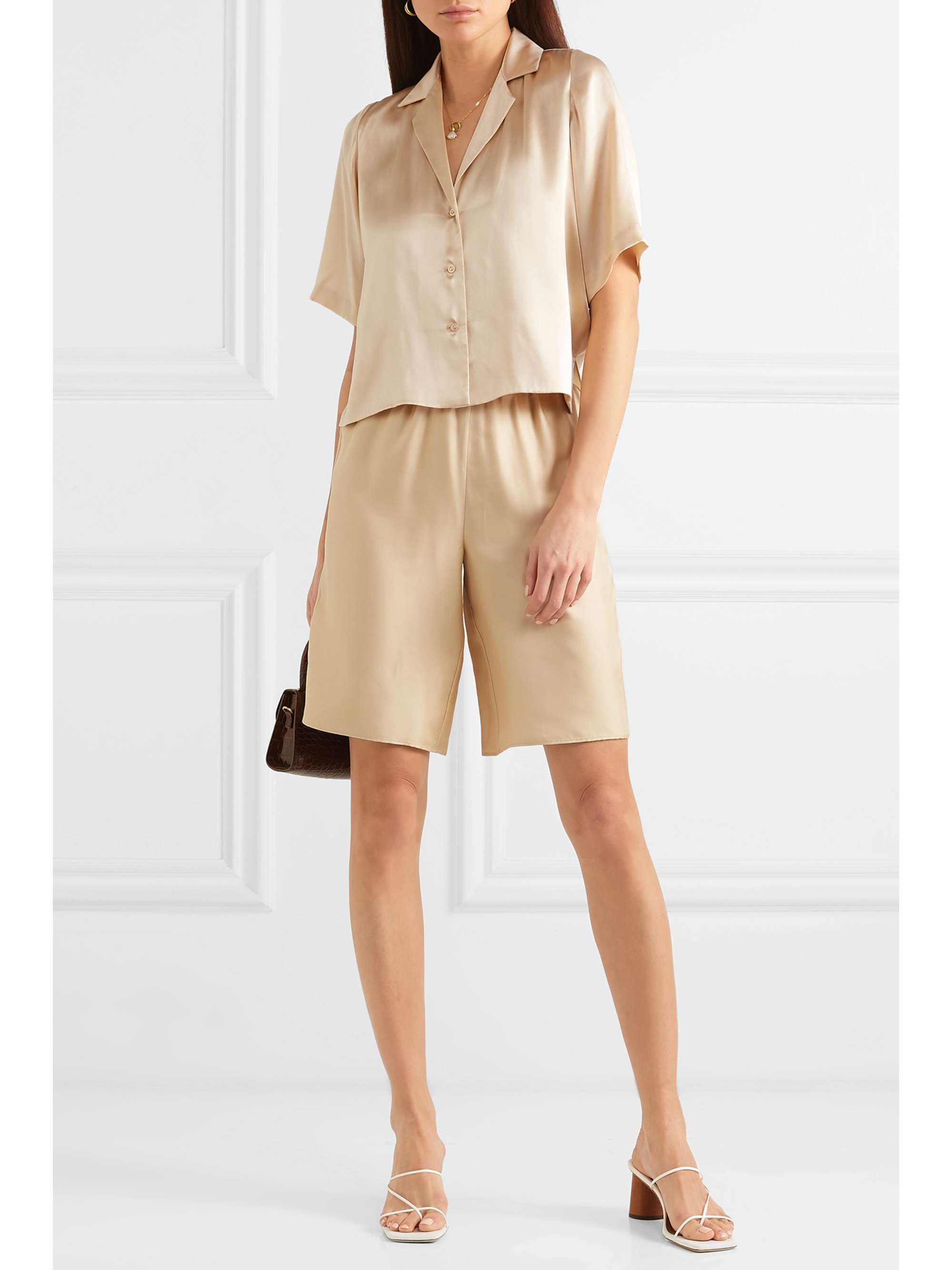 ORSEUND IRIS Le Funk silk-satin shirt | NET-A-PORTER