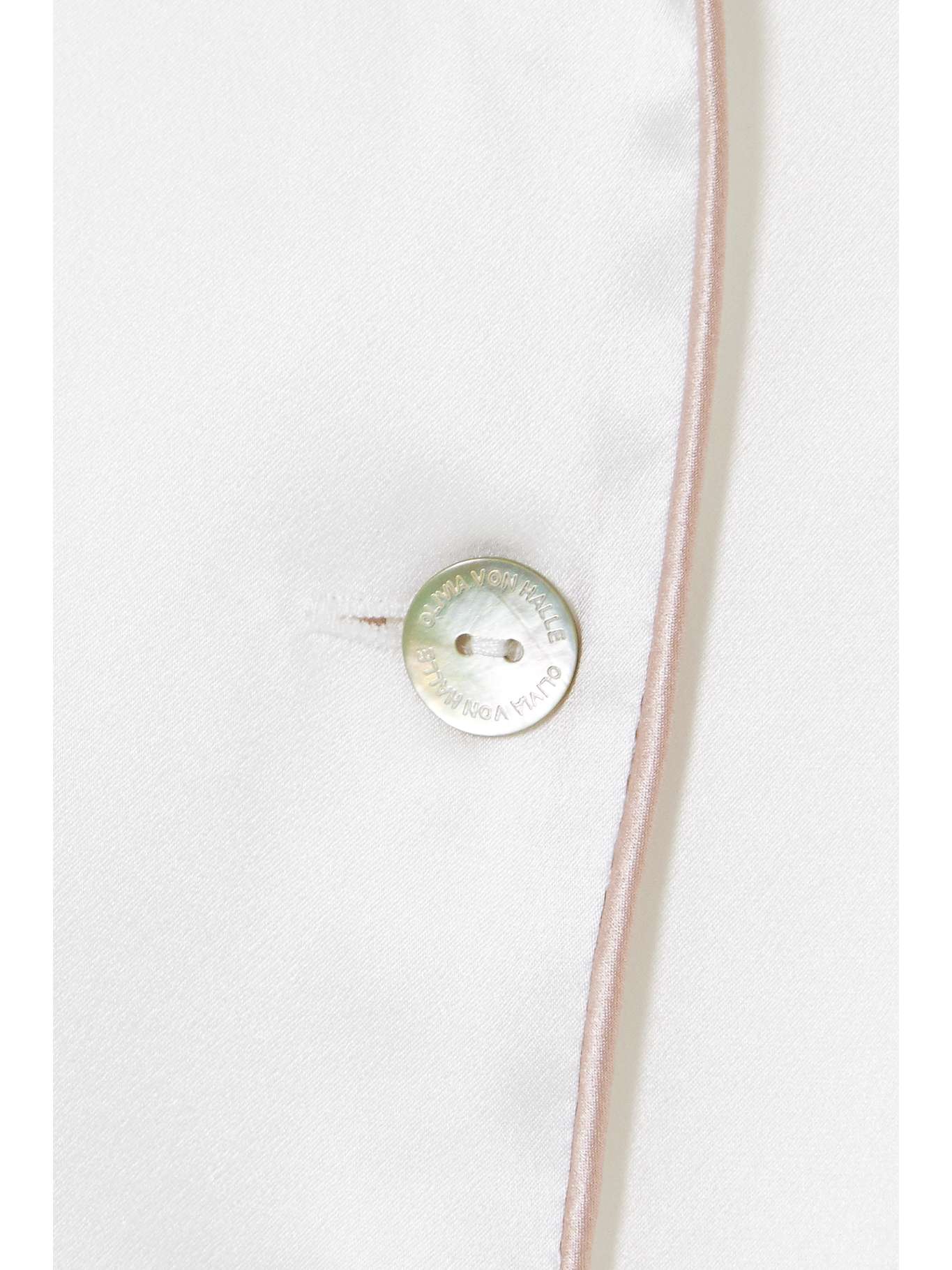 OLIVIA VON HALLE Coco silk-satin pajama set | NET-A-PORTER