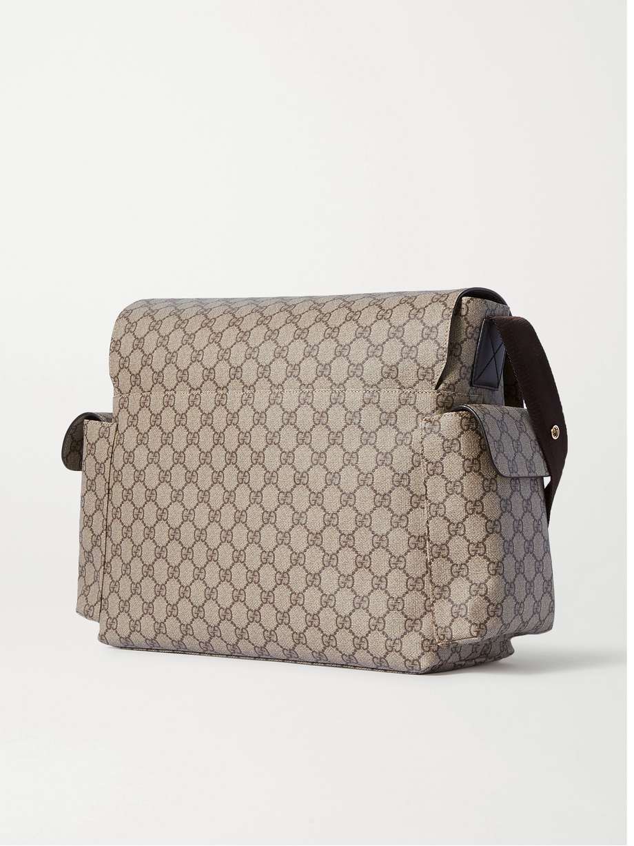 GUCCI Ophidia printed coated-canvas diaper bag | NET-A-PORTER