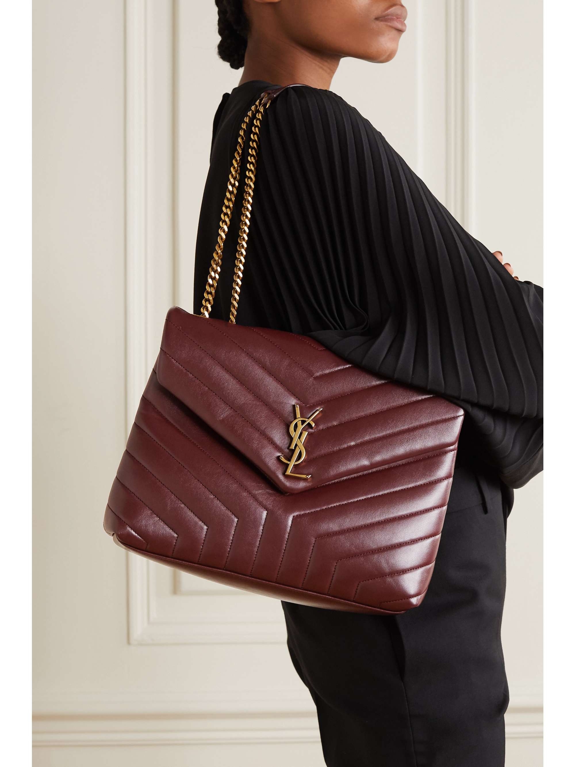 SAINT LAURENT Loulou Medium Quilted Leather Shoulder Bag NET A PORTER