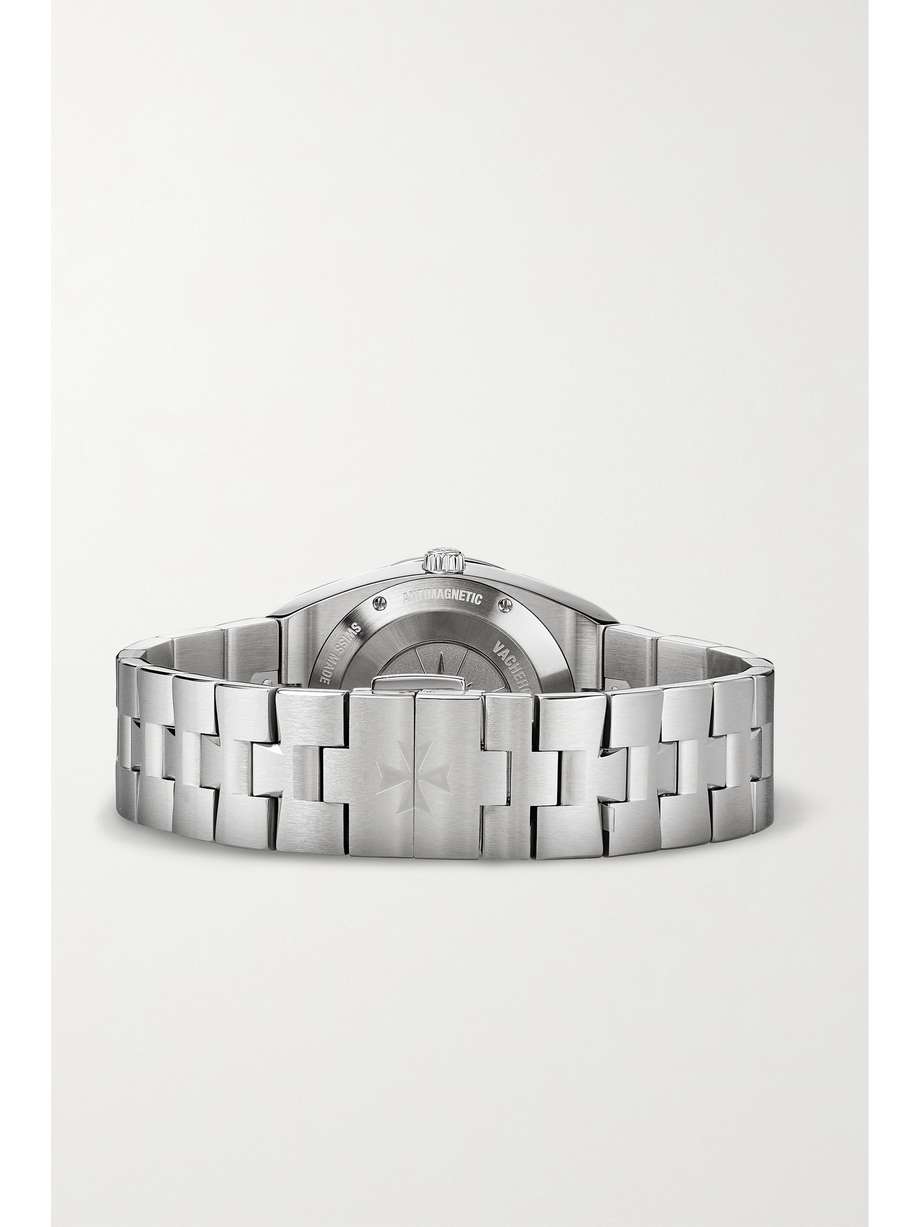 VACHERON CONSTANTIN Overseas Quartz 33mm stainless steel and diamond ...