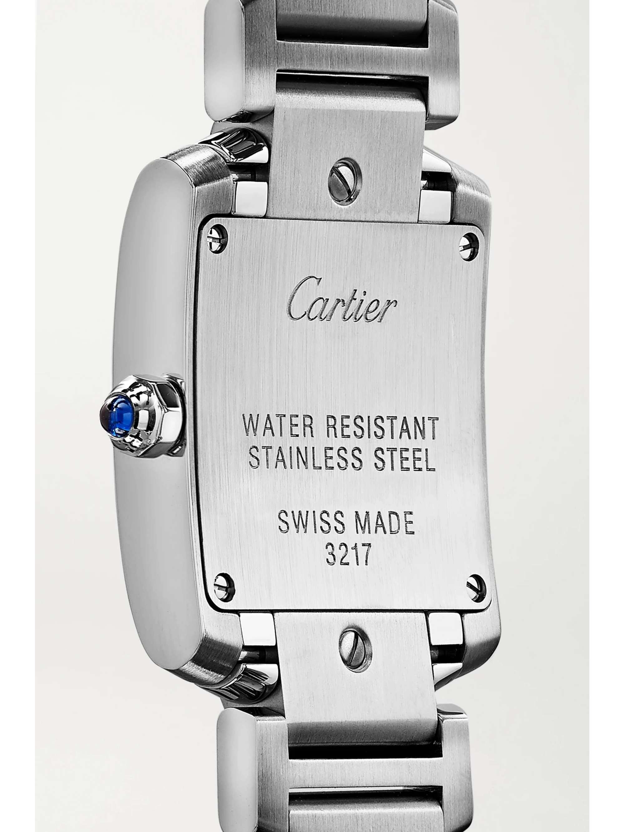 CARTIER Tank Française 20mm small stainless steel watch | NET-A-PORTER