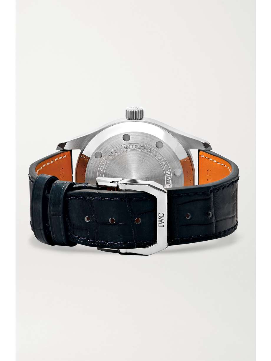 IWC SCHAFFHAUSEN Pilot's Automatic 36mm stainless steel and alligator ...