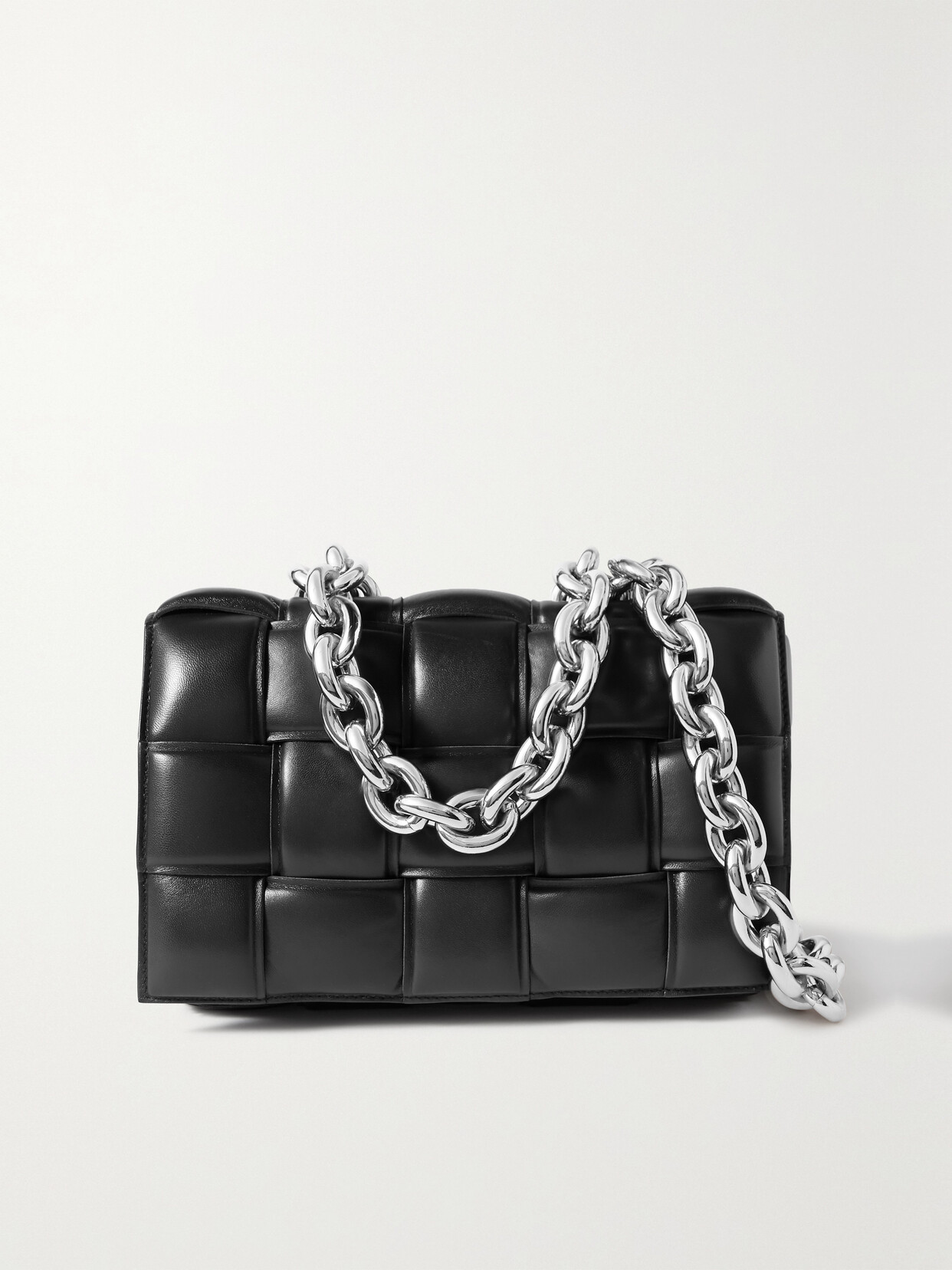 Bottega Veneta Cassette Chain-embellished Padded Intrecciato Leather ...