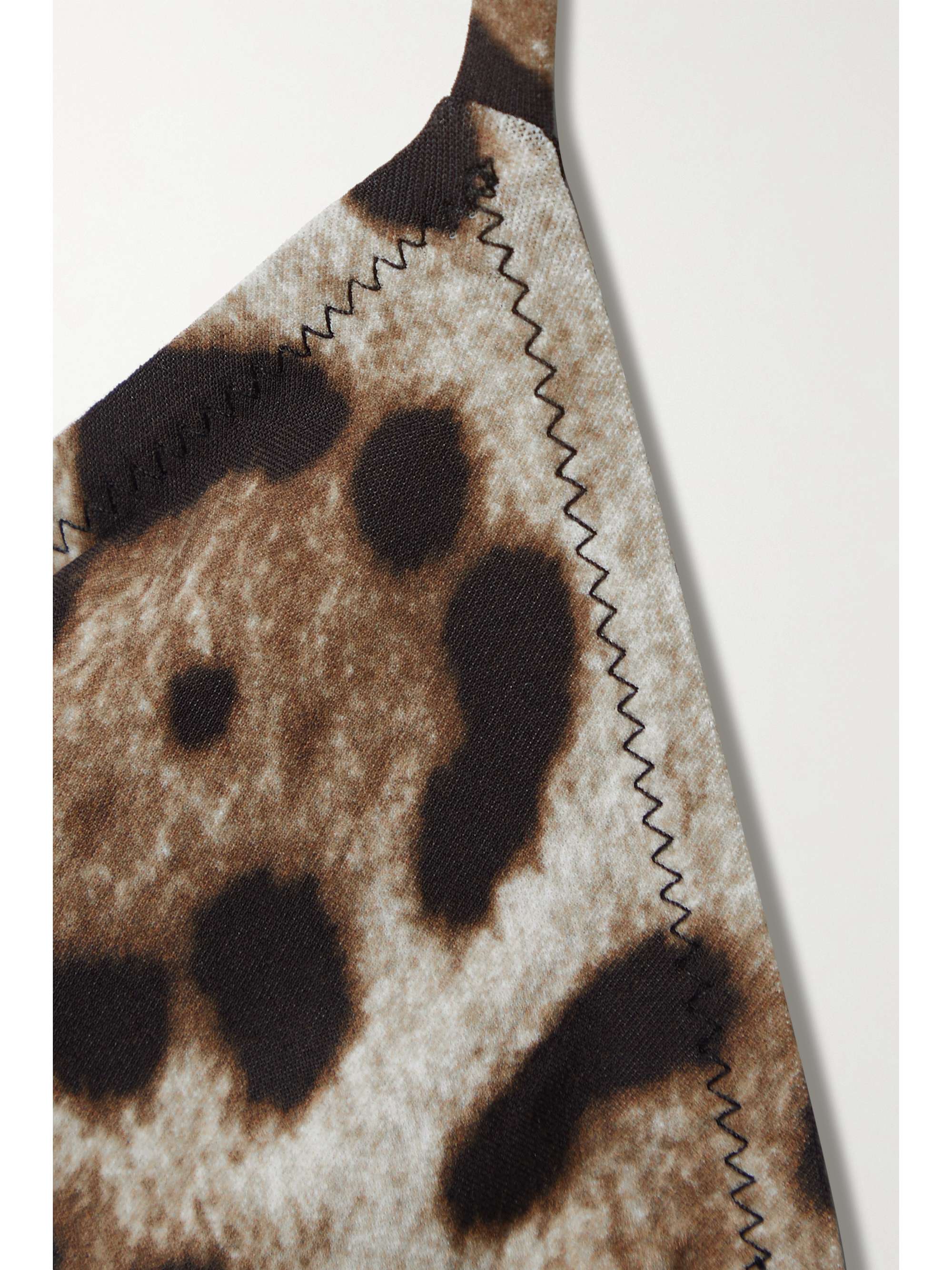 DOLCE&GABBANA Leopard-print triangle bikini top | NET-A-PORTER
