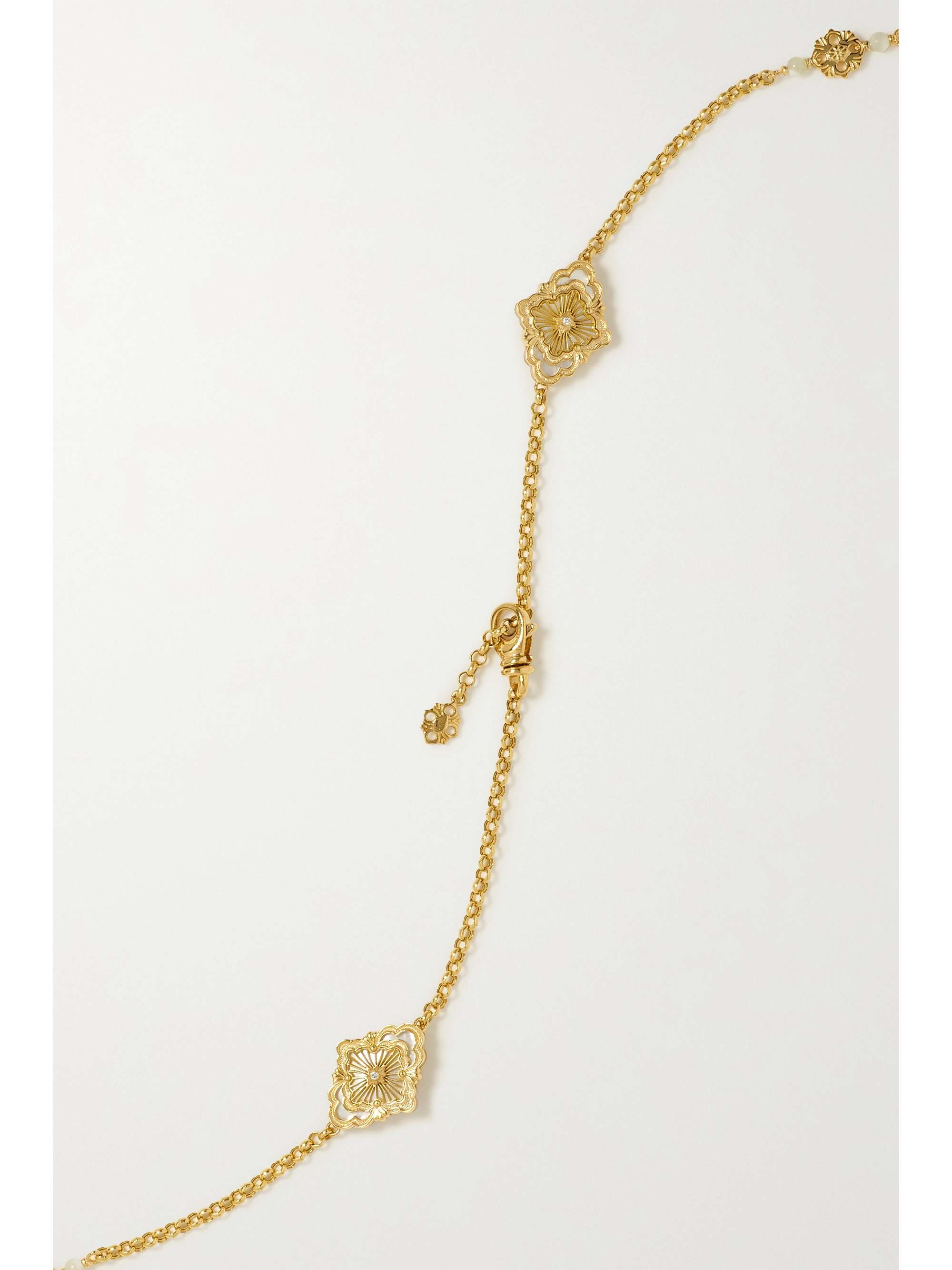 BUCCELLATI Opera Tulle 18-karat gold, mother-of-pearl and diamond ...