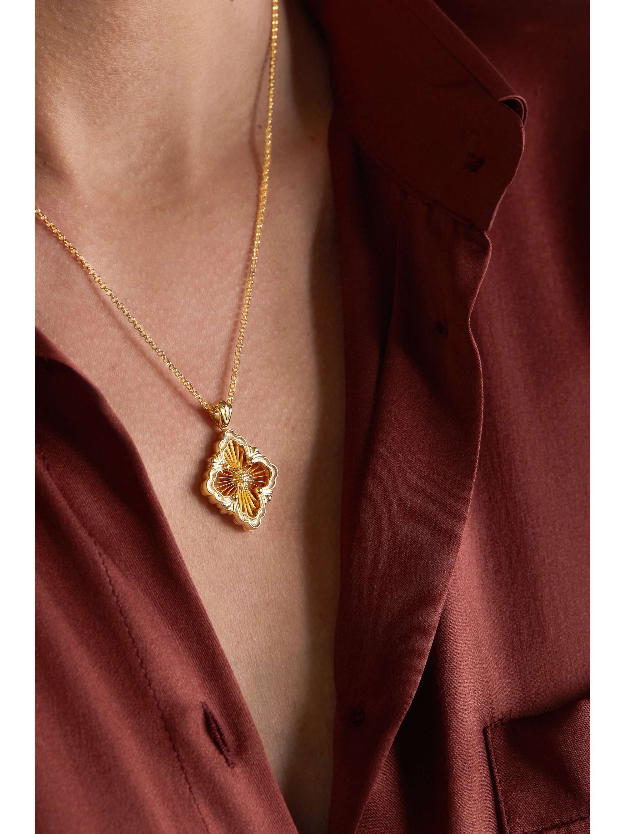 BUCCELLATI Opera Tulle 18-karat gold necklace | NET-A-PORTER