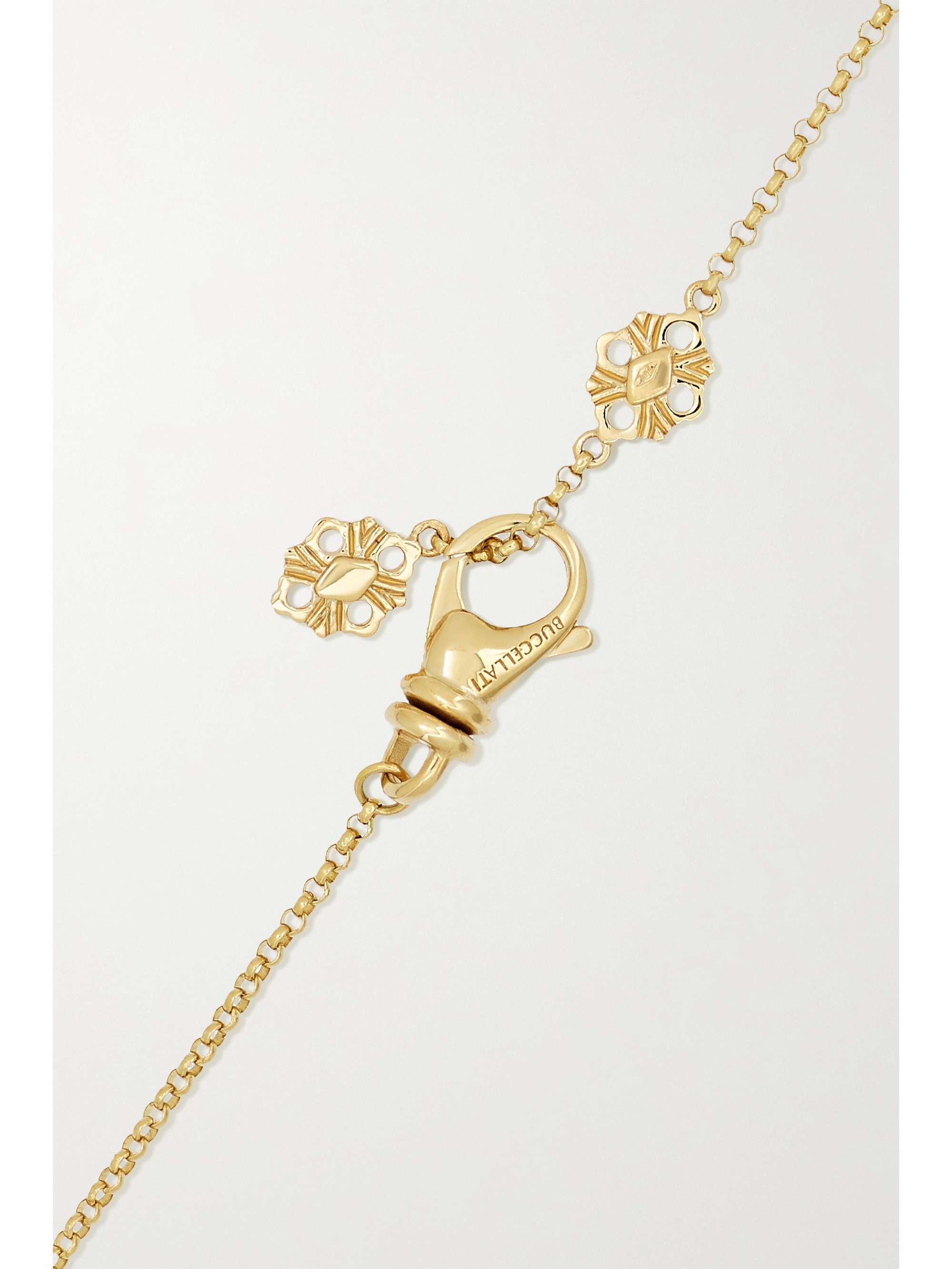 BUCCELLATI Opera Tulle 18-karat gold enamel necklace | NET-A-PORTER