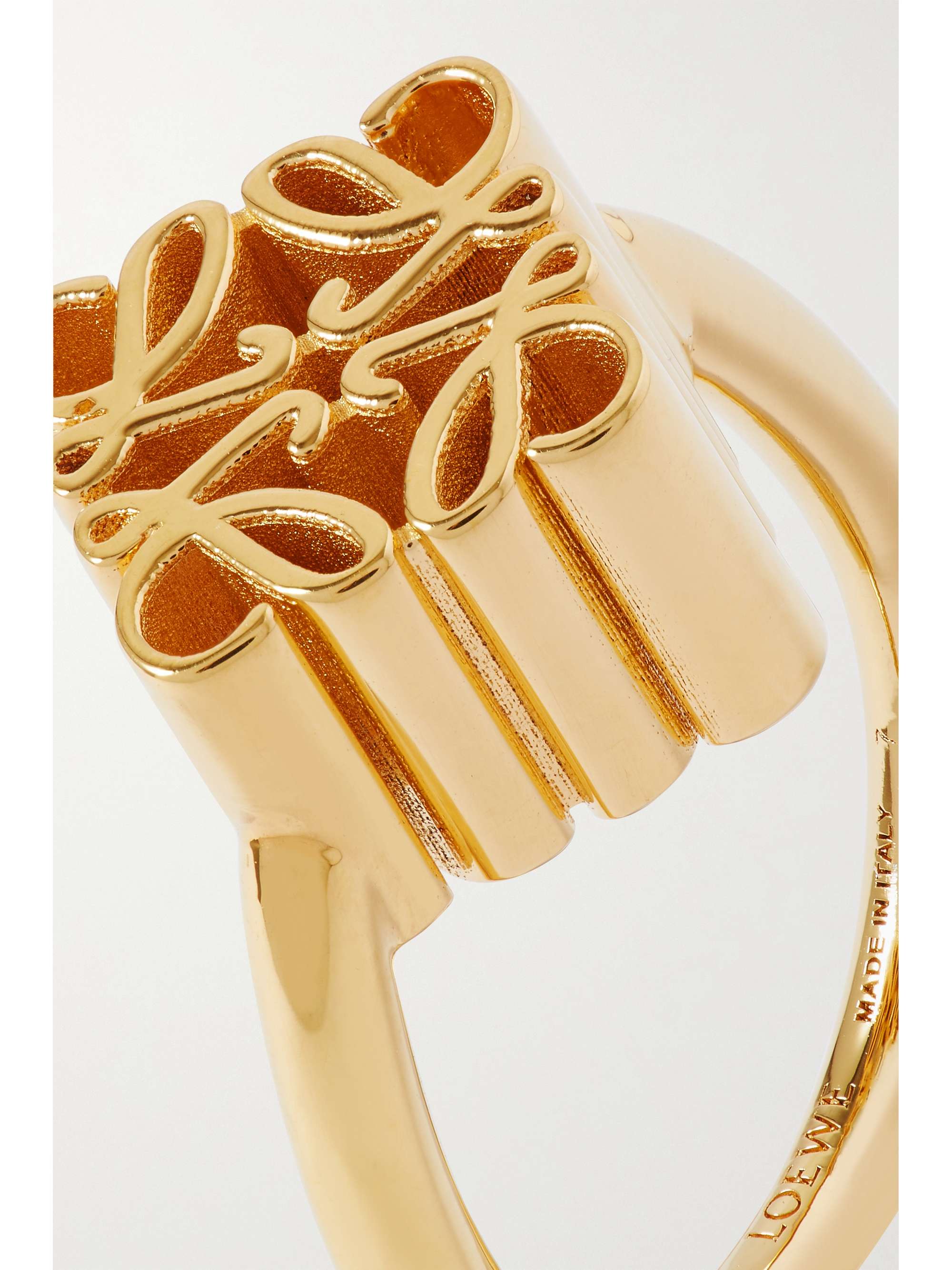 LOEWE Anagram gold-tone ring | NET-A-PORTER