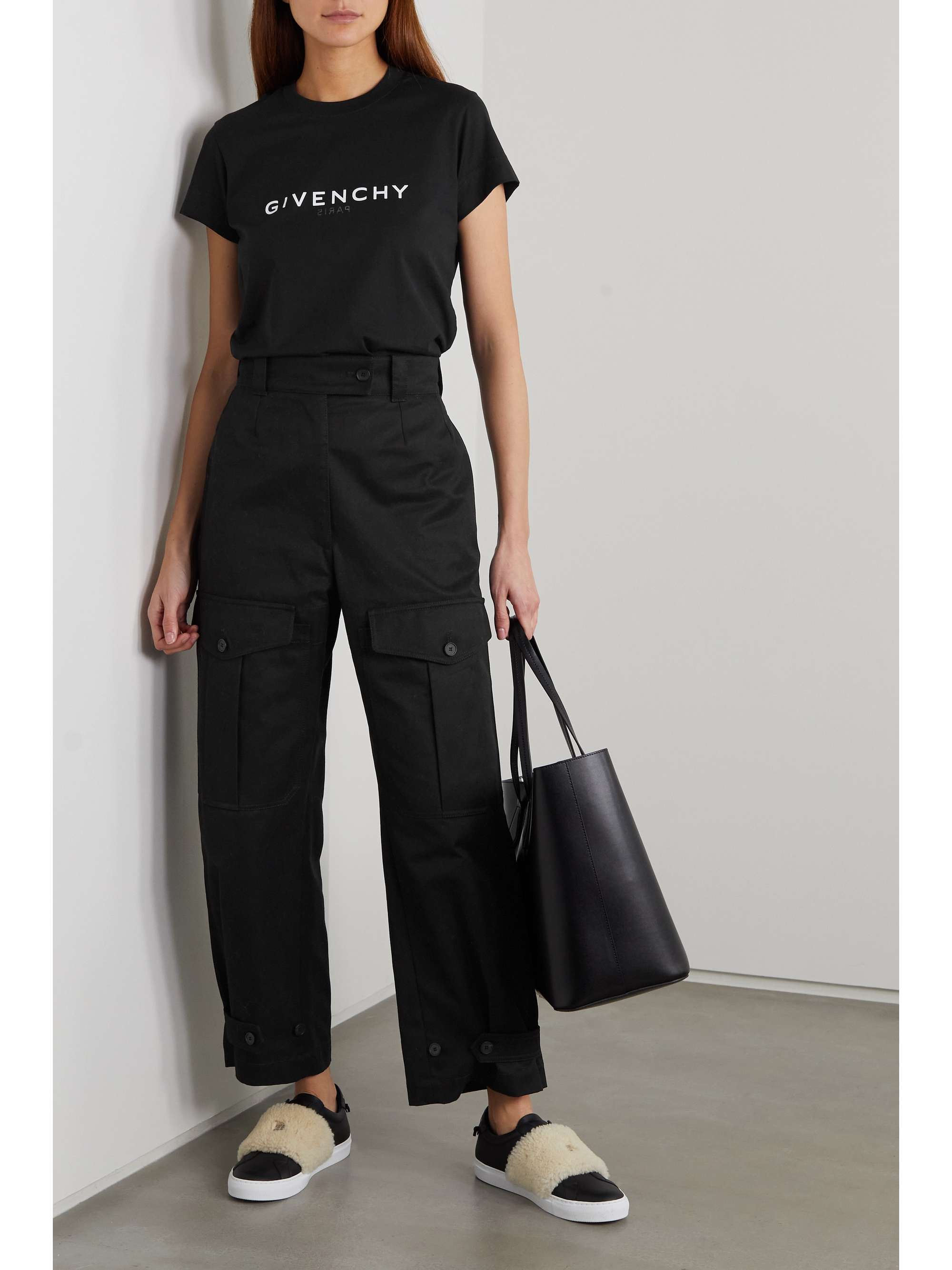GIVENCHY Printed cotton-jersey T-shirt | NET-A-PORTER