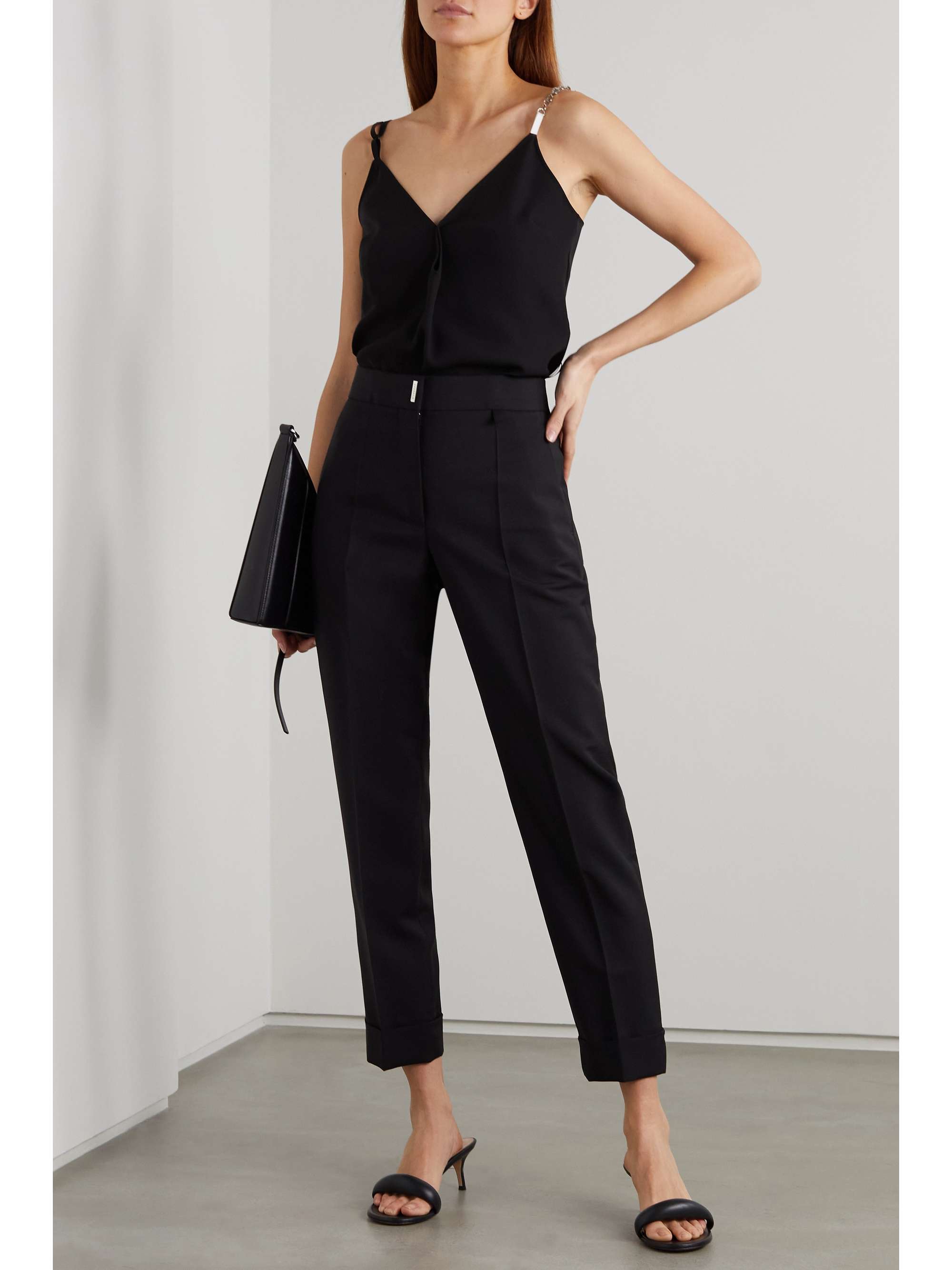 GIVENCHY Chain-embellished twill camisole | NET-A-PORTER