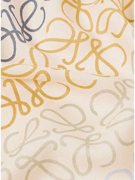 LOEWE Fringed printed wool, silk and cashmere-blend scarf | NET-A-PORTER