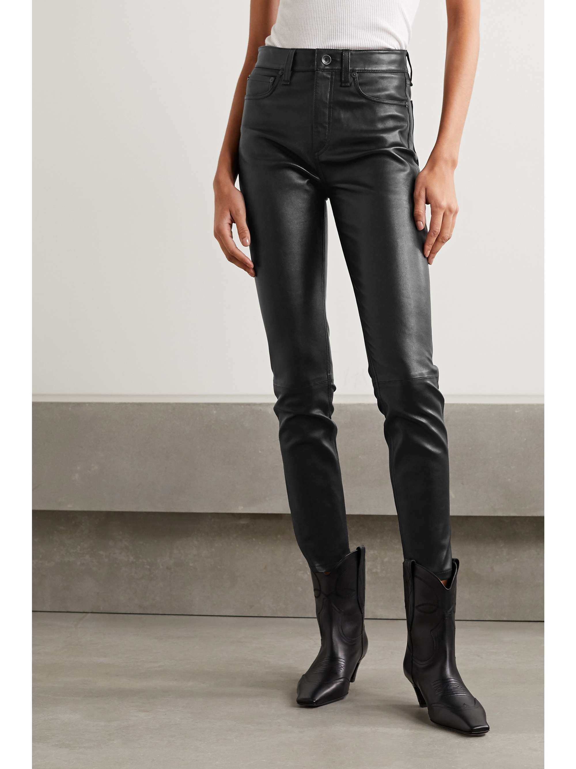 RAG & BONE Nina skinny leather pants | NET-A-PORTER