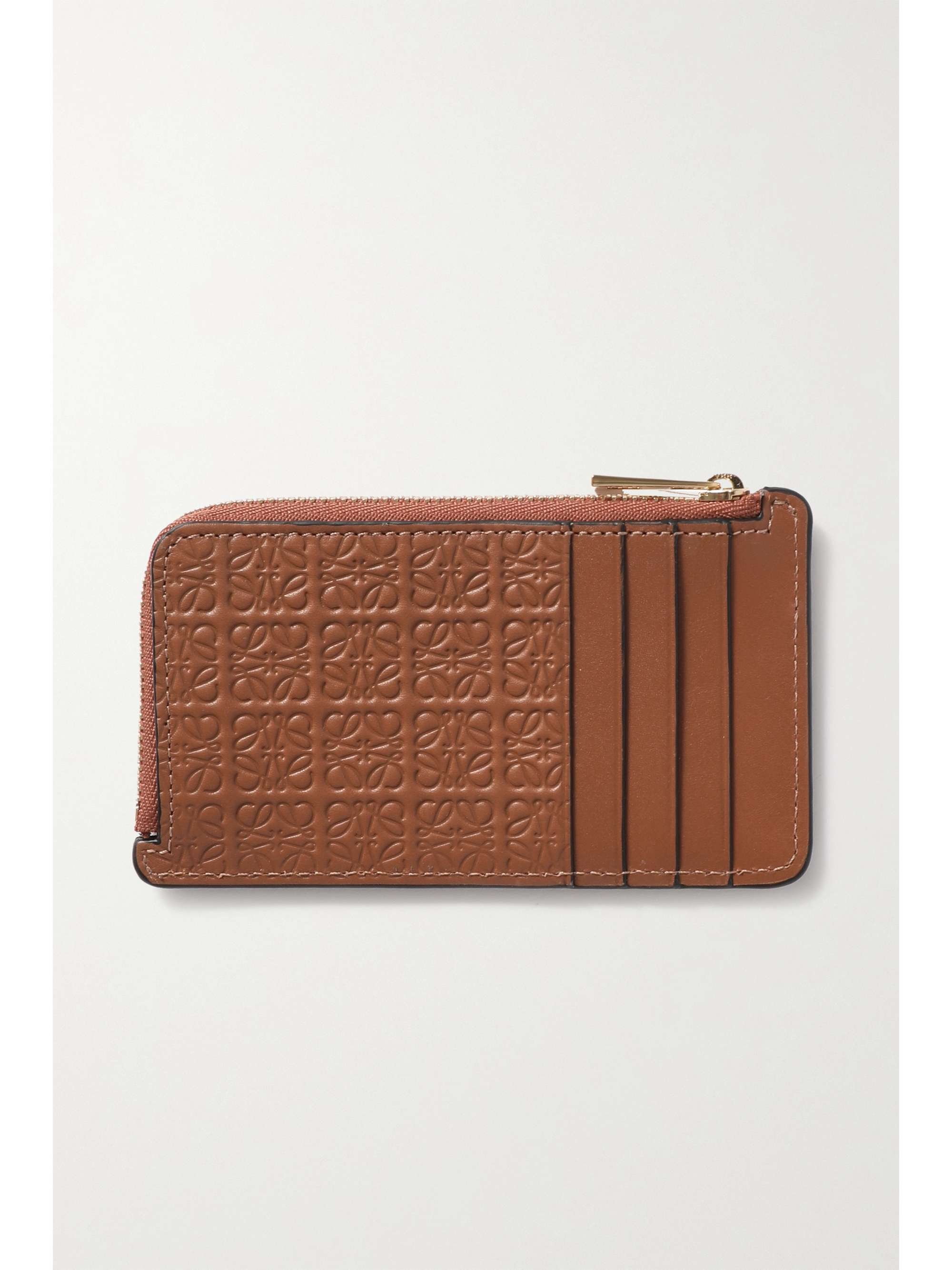 LOEWE Anagram debossed leather wallet | NET-A-PORTER