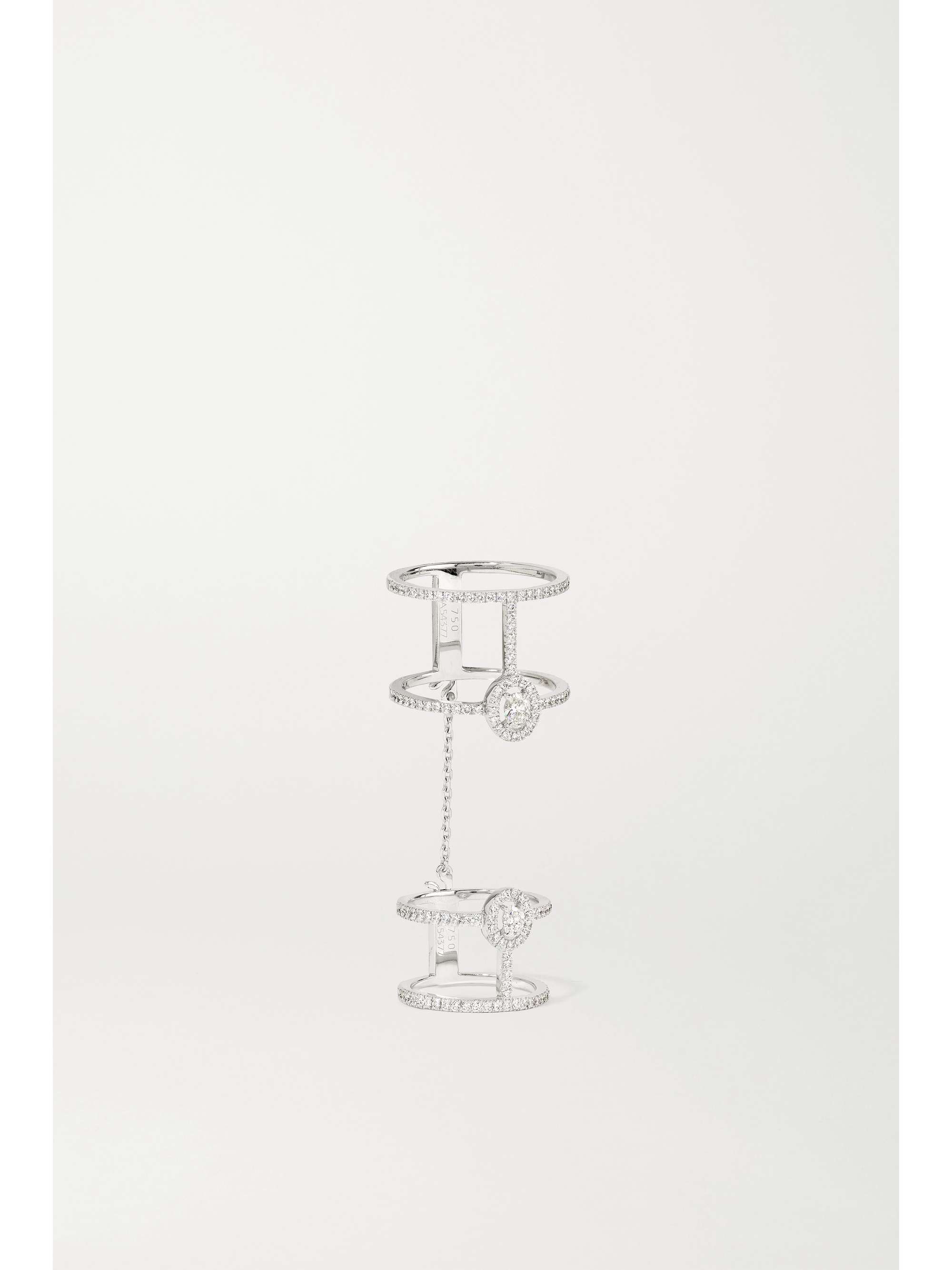 MESSIKA Glam'Azone 18-karat white gold diamond ring | NET-A-PORTER