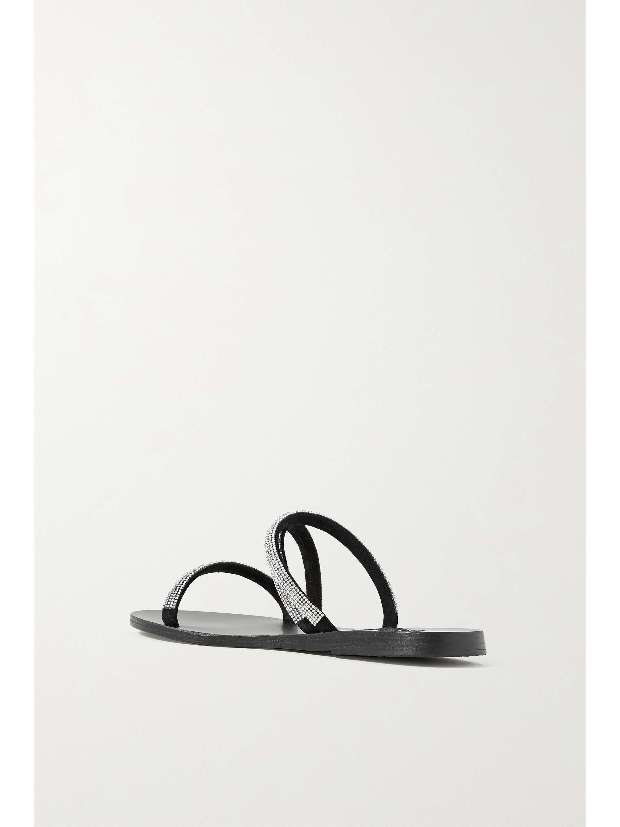 Polytimi Diamante crystal-embellished suede sandals ANCIENT GREEK ...