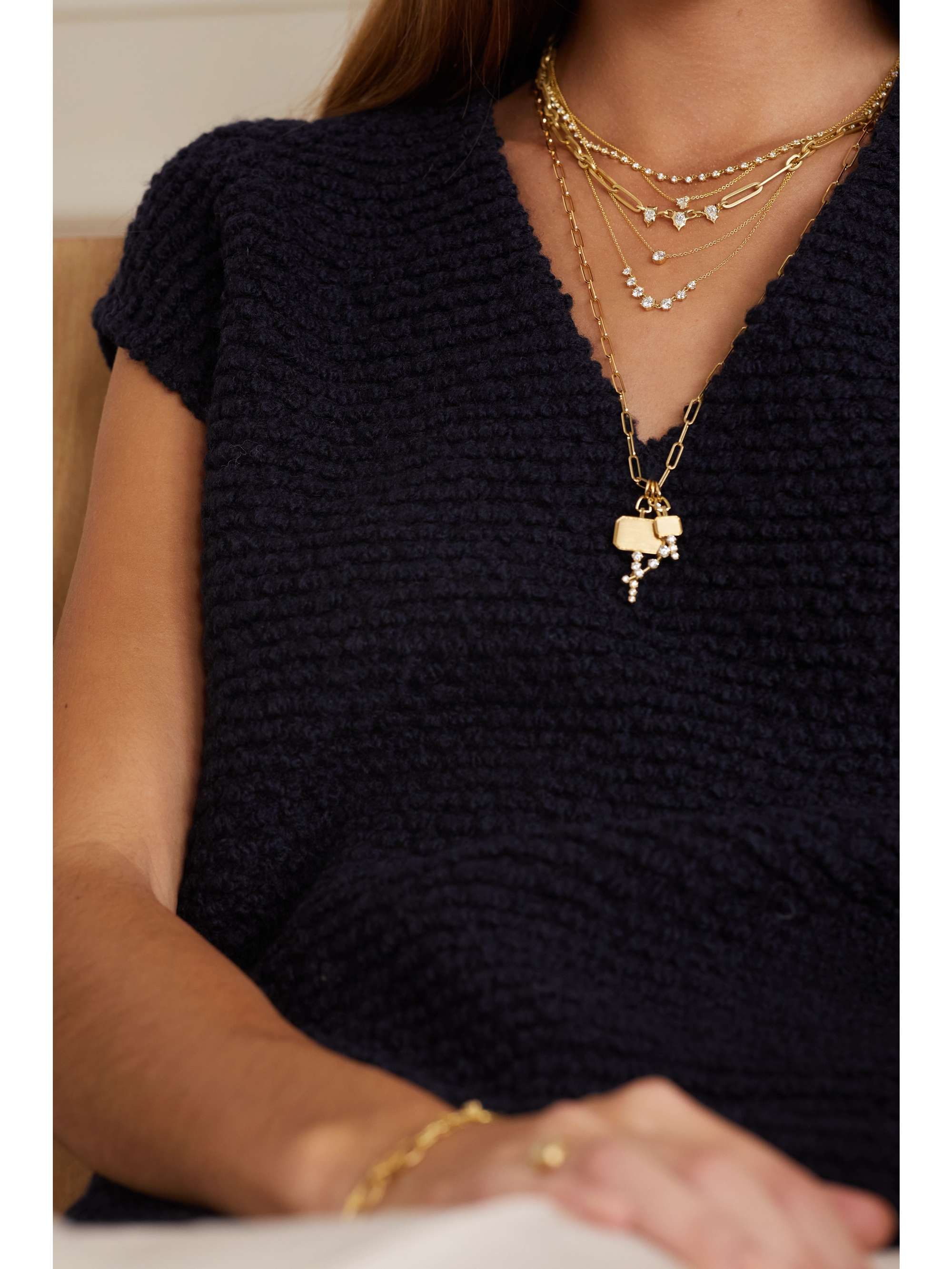 JADE TRAU Penelope 18-karat gold diamond necklace | NET-A-PORTER