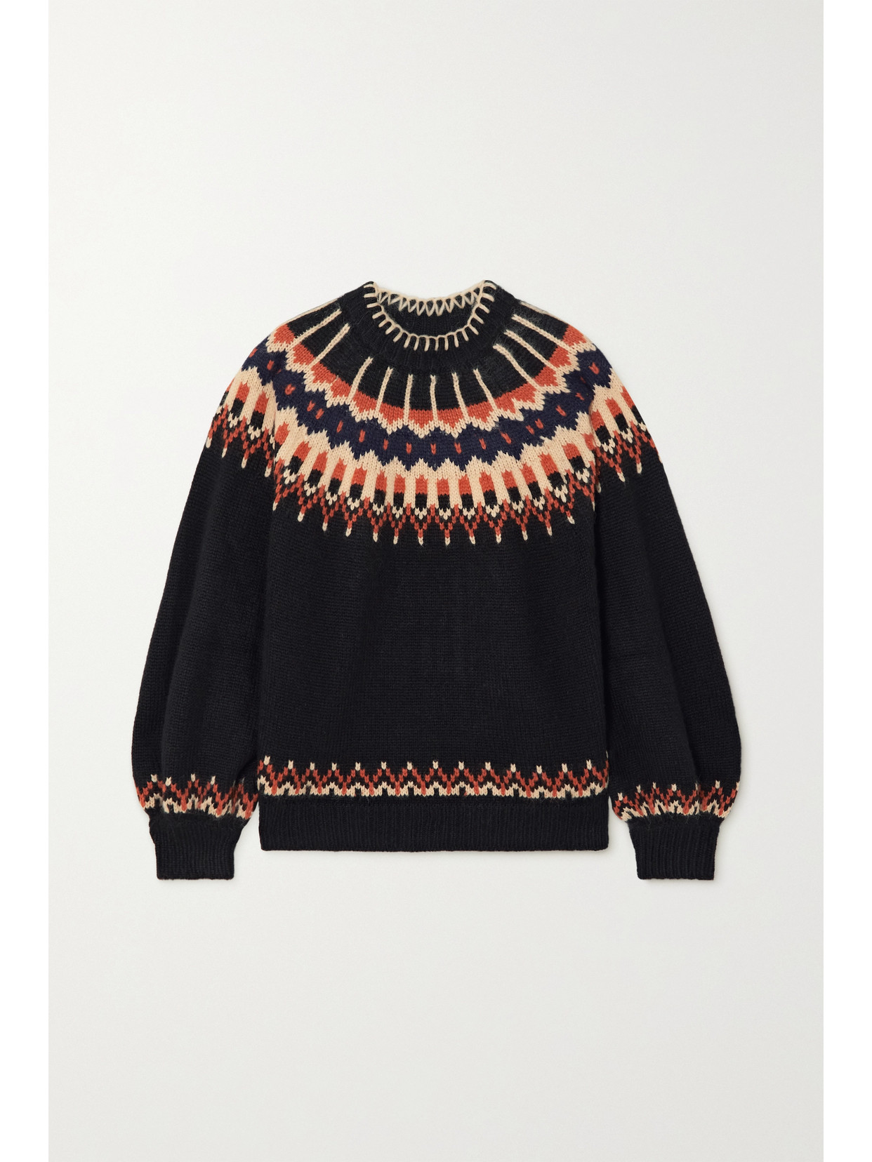 Doen + Net Sustain Field Oversized Fair Isle Alpaca-blend Sweater In ...
