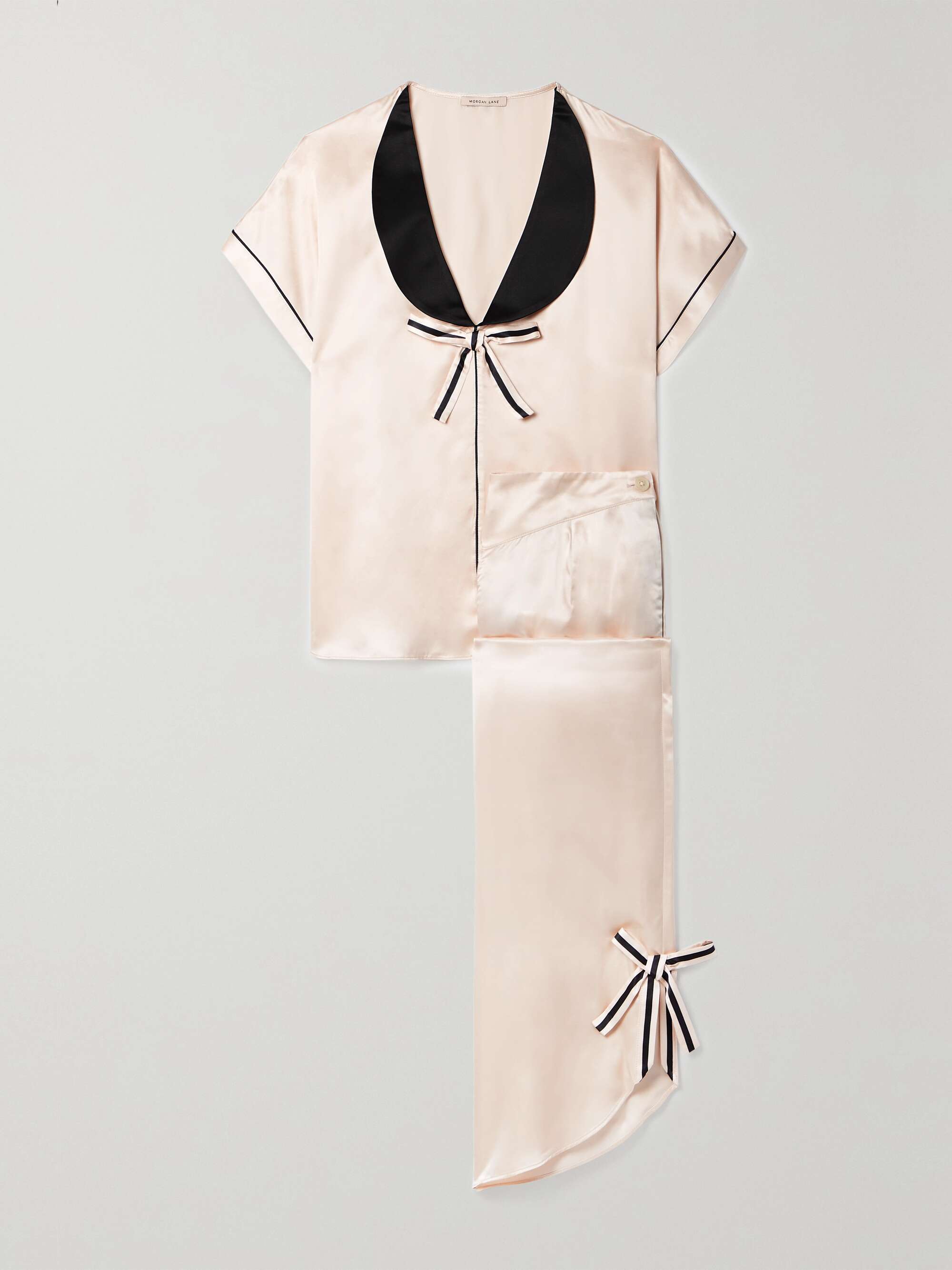 Morgan Lane Joanie Margot Satin Pajama Set Net A Porter