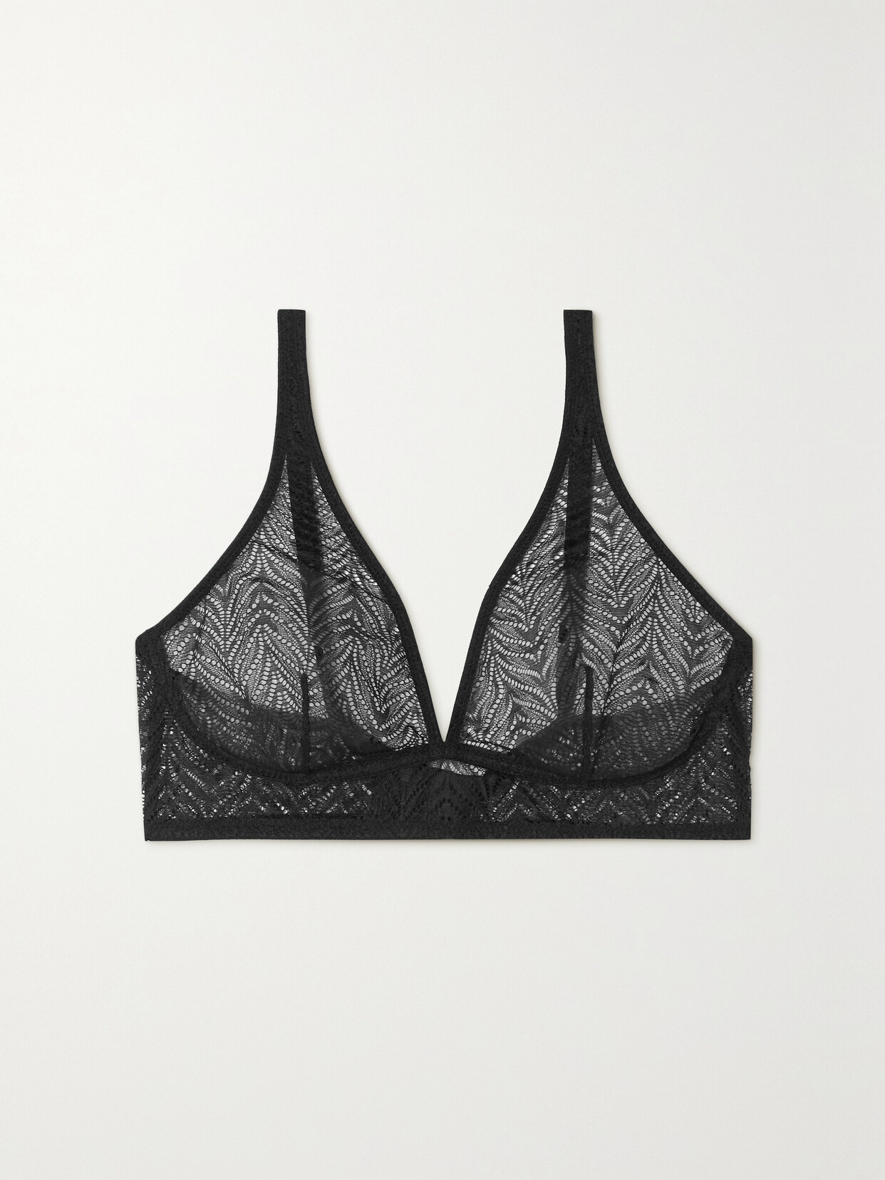 Else Pampas Lace Triangle Bra In Black | ModeSens