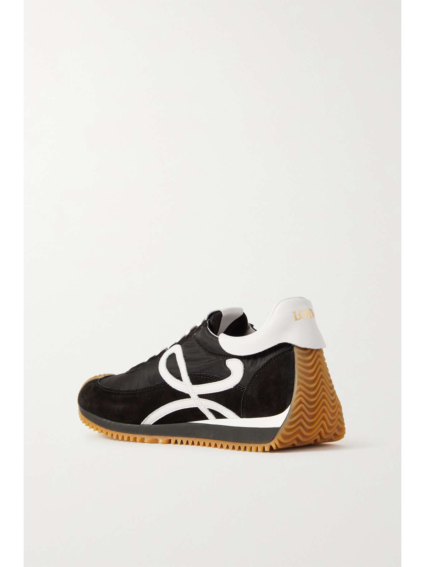 LOEWE Flow logo-appliquéd leather and shell sneakers | NET-A-PORTER