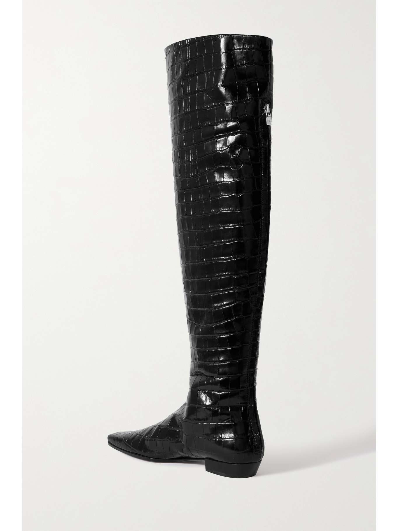 TOTEME Croc-effect leather over-the-knee boots | NET-A-PORTER
